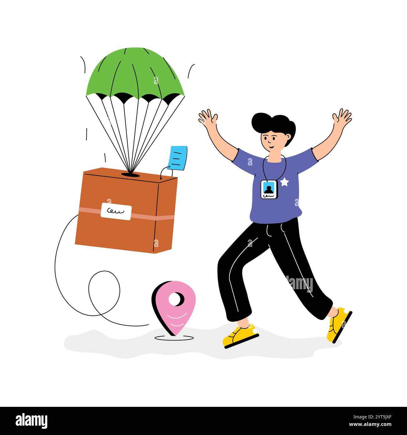 Airdrop vector vectors hi-res stock photography and images - Alamy