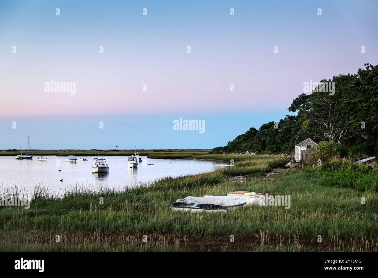 Rustic fishing shack at Oyster River, Cape Cod Stock Photo - Alamy