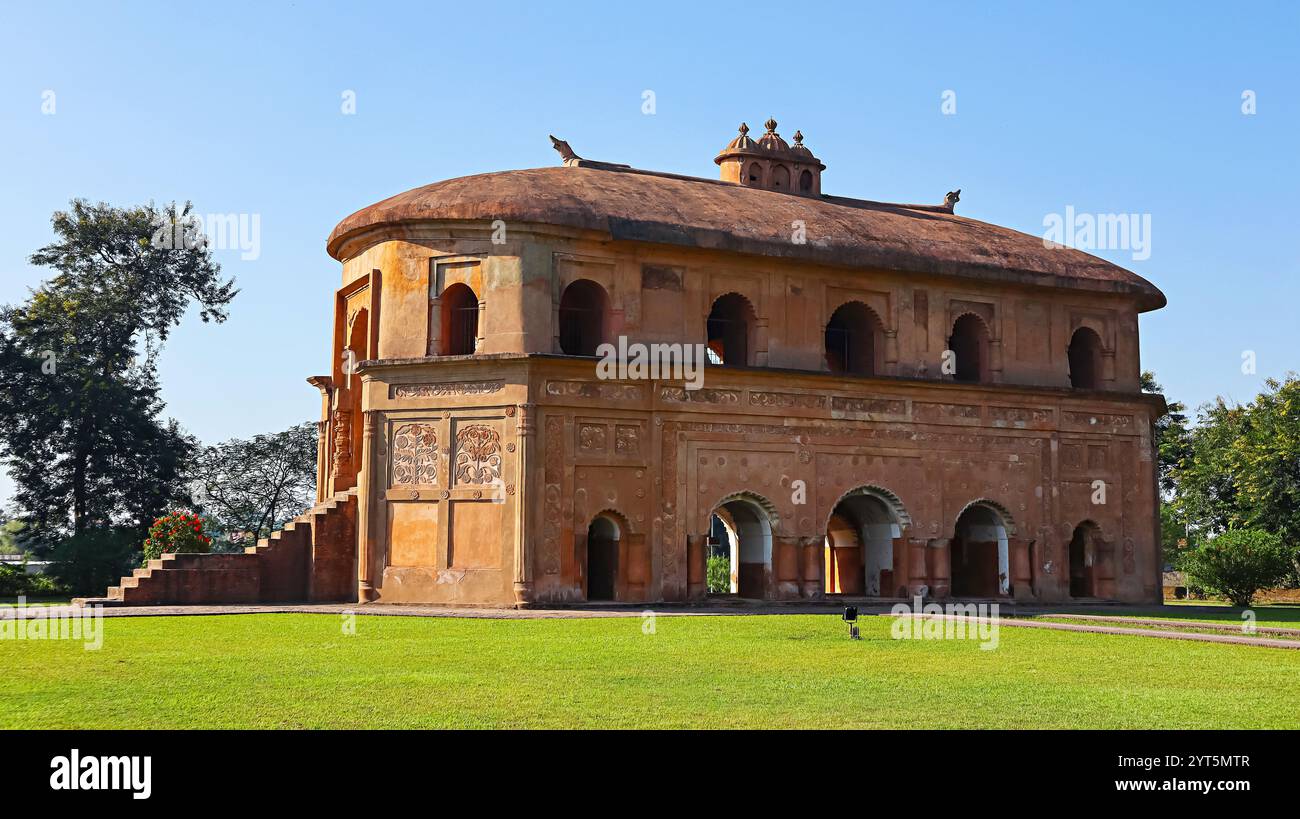 View of Rang Ghar, an 18th-century two-story pavilion built by Ahom ...