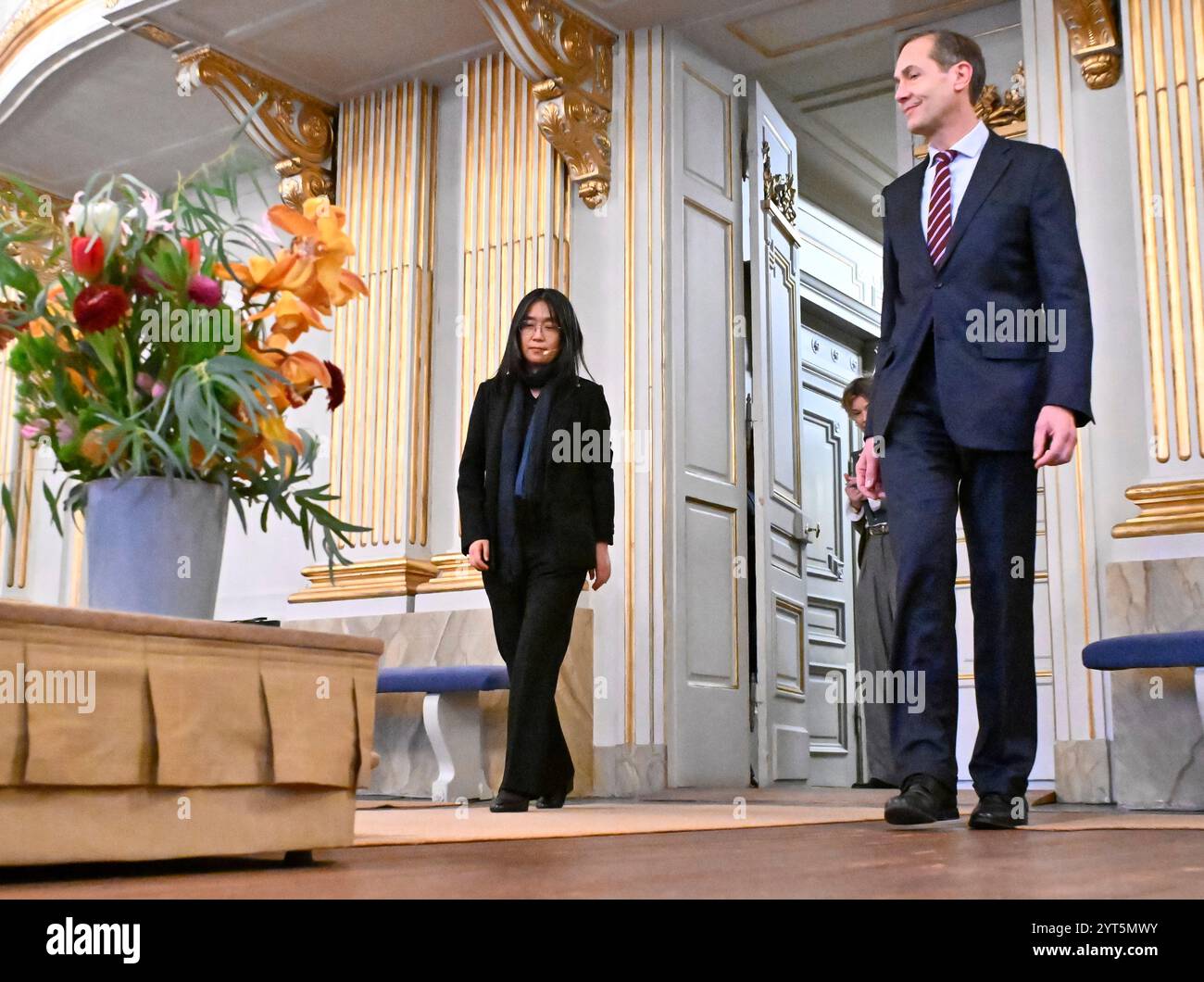 Stockholm, Sweden. 06th Dec, 2024. Han Kang, Nobel Prize in Literature ...