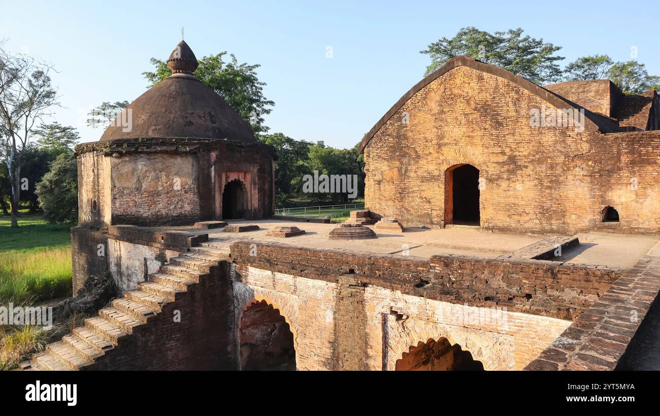 Ruins of Talatal Ghar, an 18th-century structure built by Ahom King ...