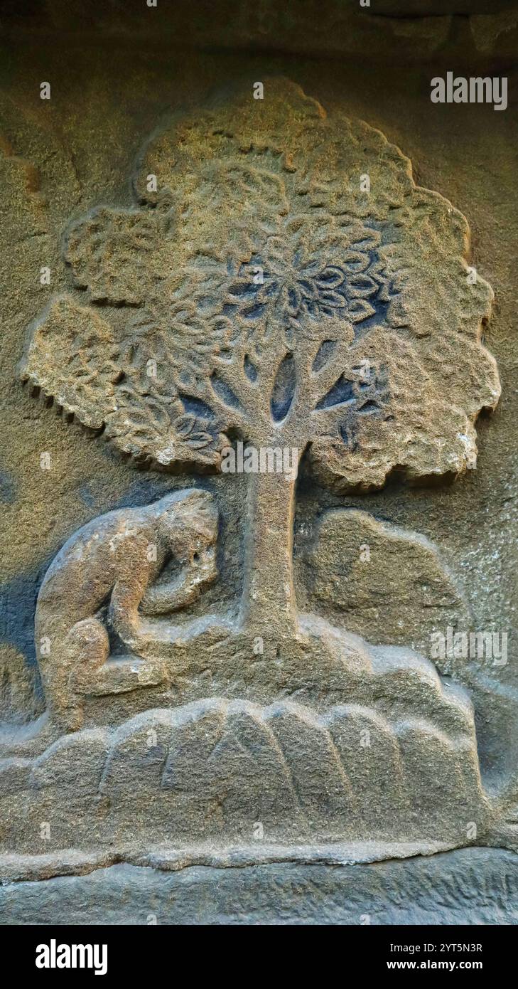 Sculpted carvings of Hindu saints on the Joysagar Temple, Sivasagar ...