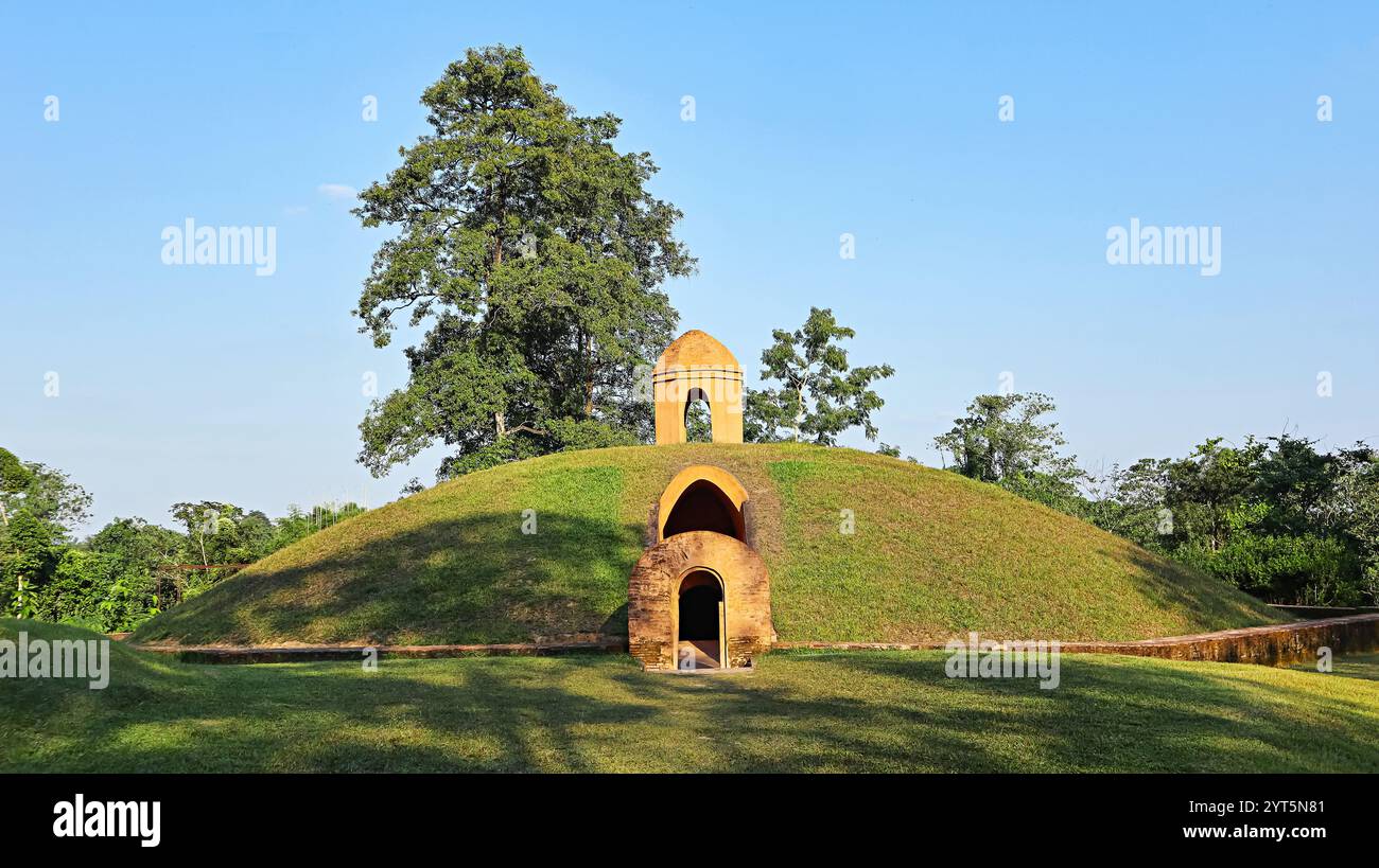 View of Burial Mound of Ahom Kings, Charaideo, Assam, India Stock Photo ...