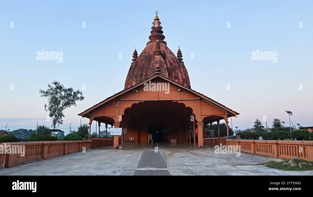Front view of Shiva Dol, constructed by Ahom King Siva Singha in the ...
