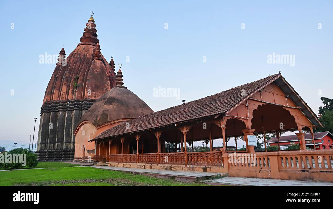 Front view of Shiva Dol, constructed by Ahom King Siva Singha in the ...