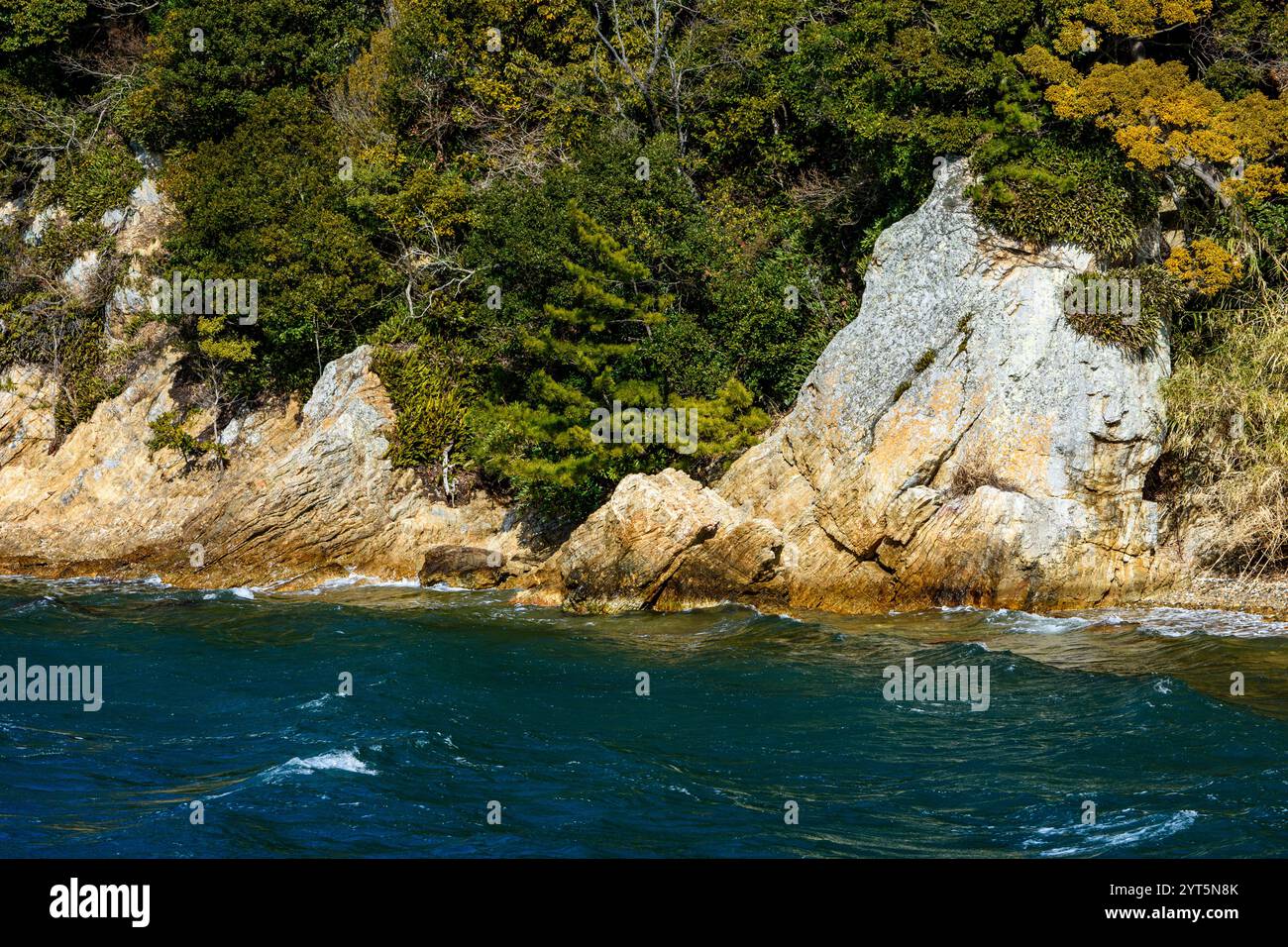 View of Hamanakako, Lake Hamana, brackish lagoon lake connected to the ...