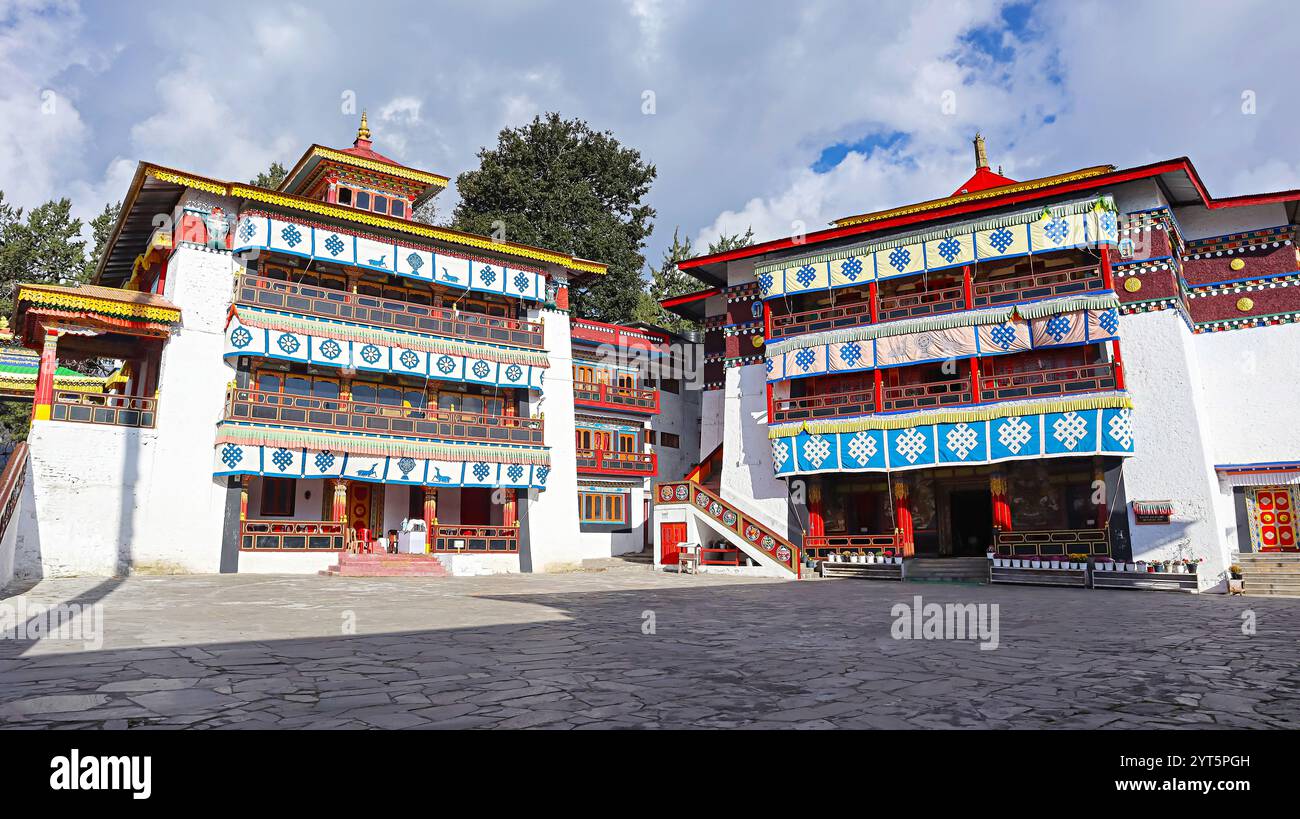 Majestic view of the central prayer hall of Tawang Monastery, the ...
