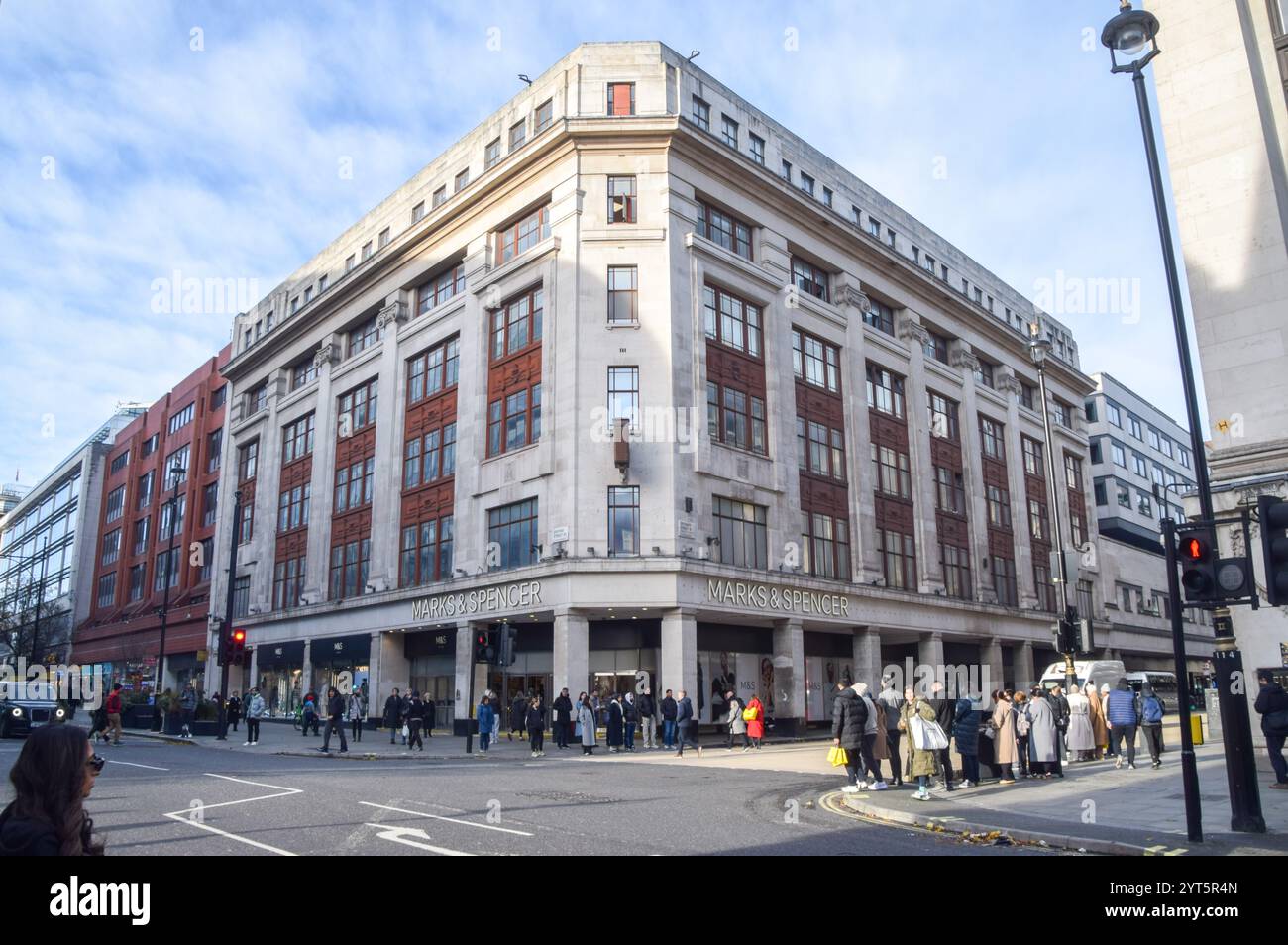 London, UK. 6th December 2024. Exterior view of the Marks and Spencer ...