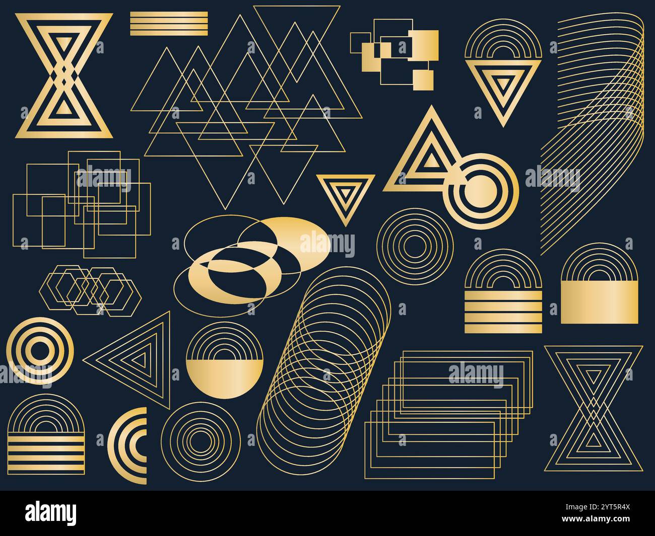 Gold rectangle border hi-res stock photography and images - Alamy