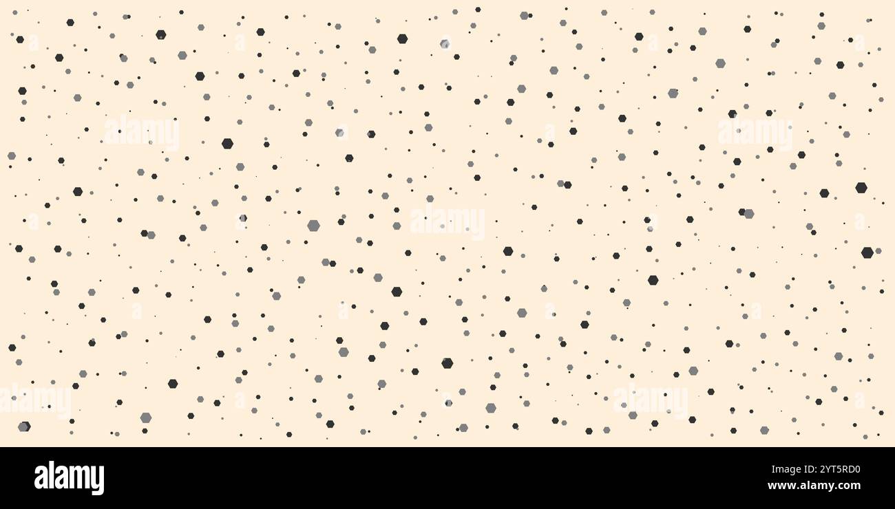 Abstract Spotted Pattern - Random Placed Hexagons of Various Sizes ...