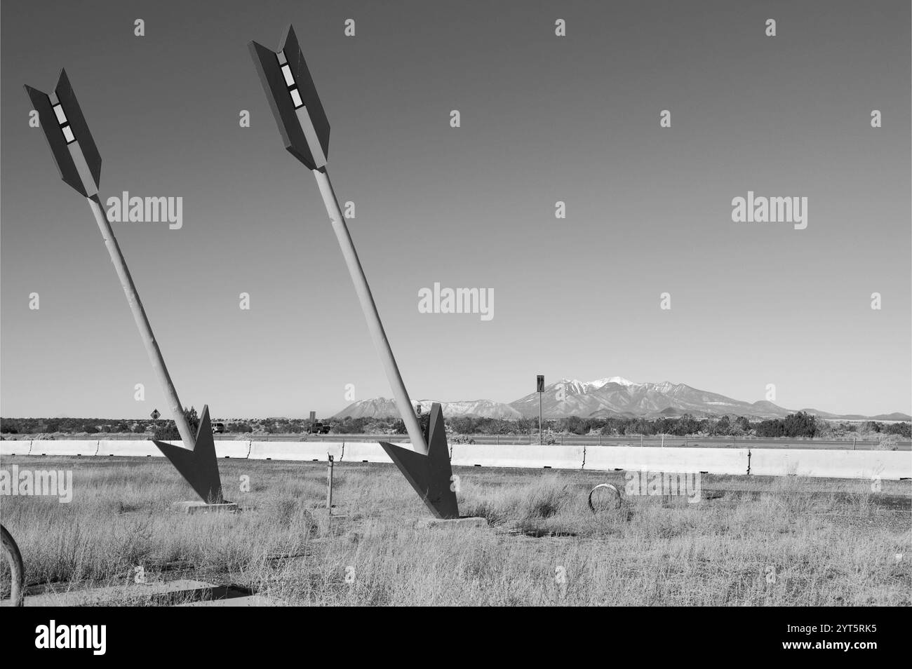 Twin Arrows Trading Post, a historic Route 66 landmark featuring two ...