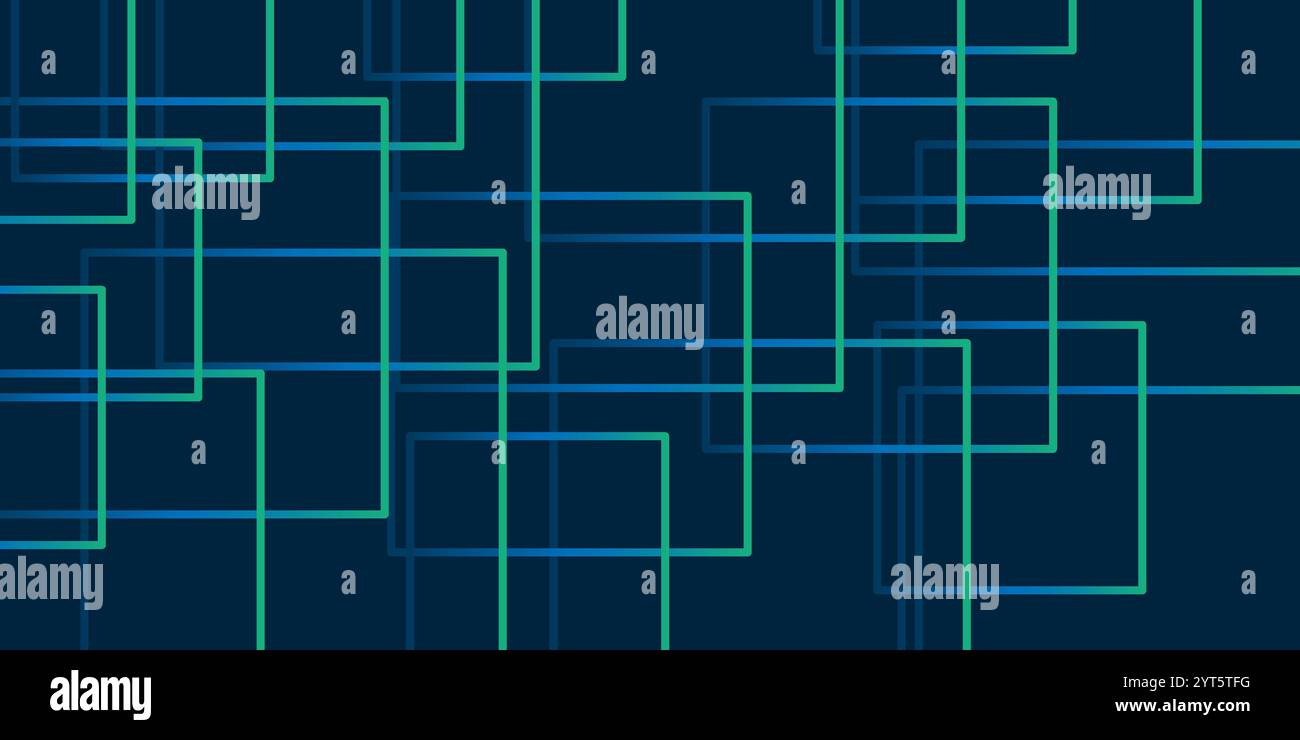 Simple Overlapping Rectangular Frames of Various Sizes, Colored in ...