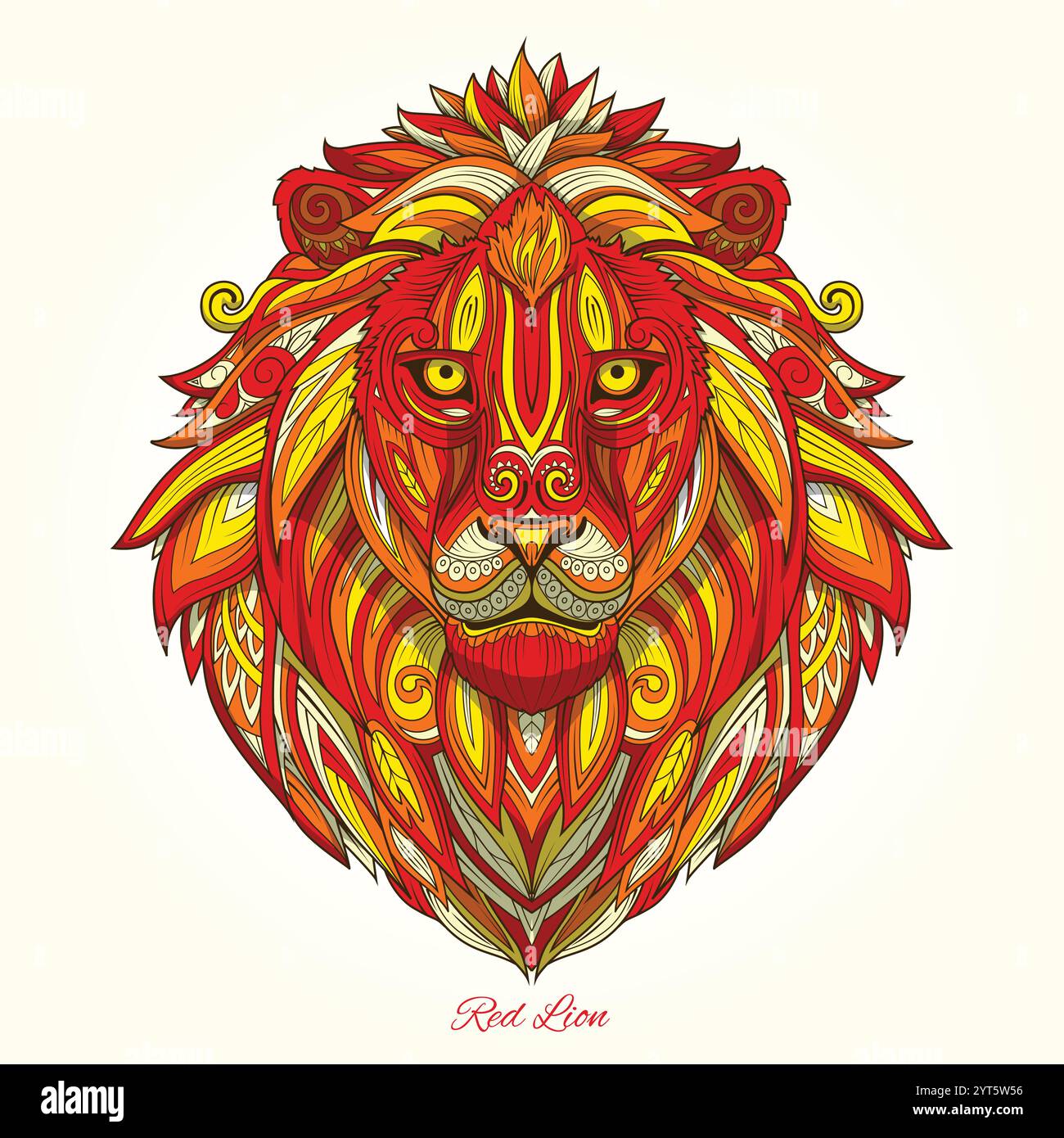 Lion red hi-res stock photography and images - Alamy