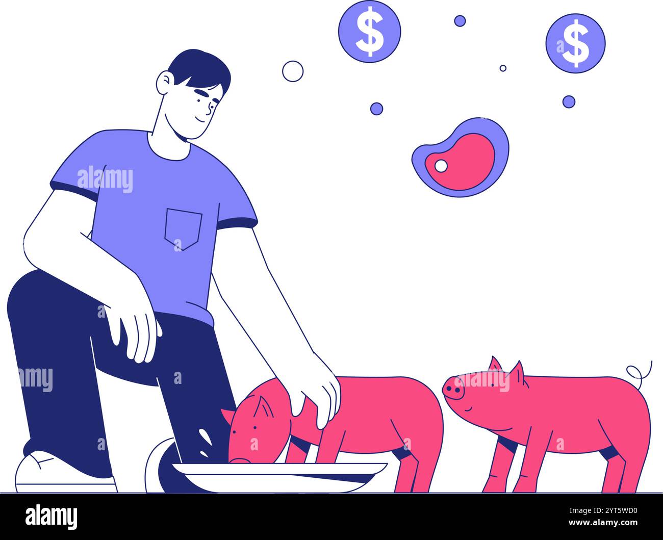 Breeding pig feed Stock Vector Images - Alamy