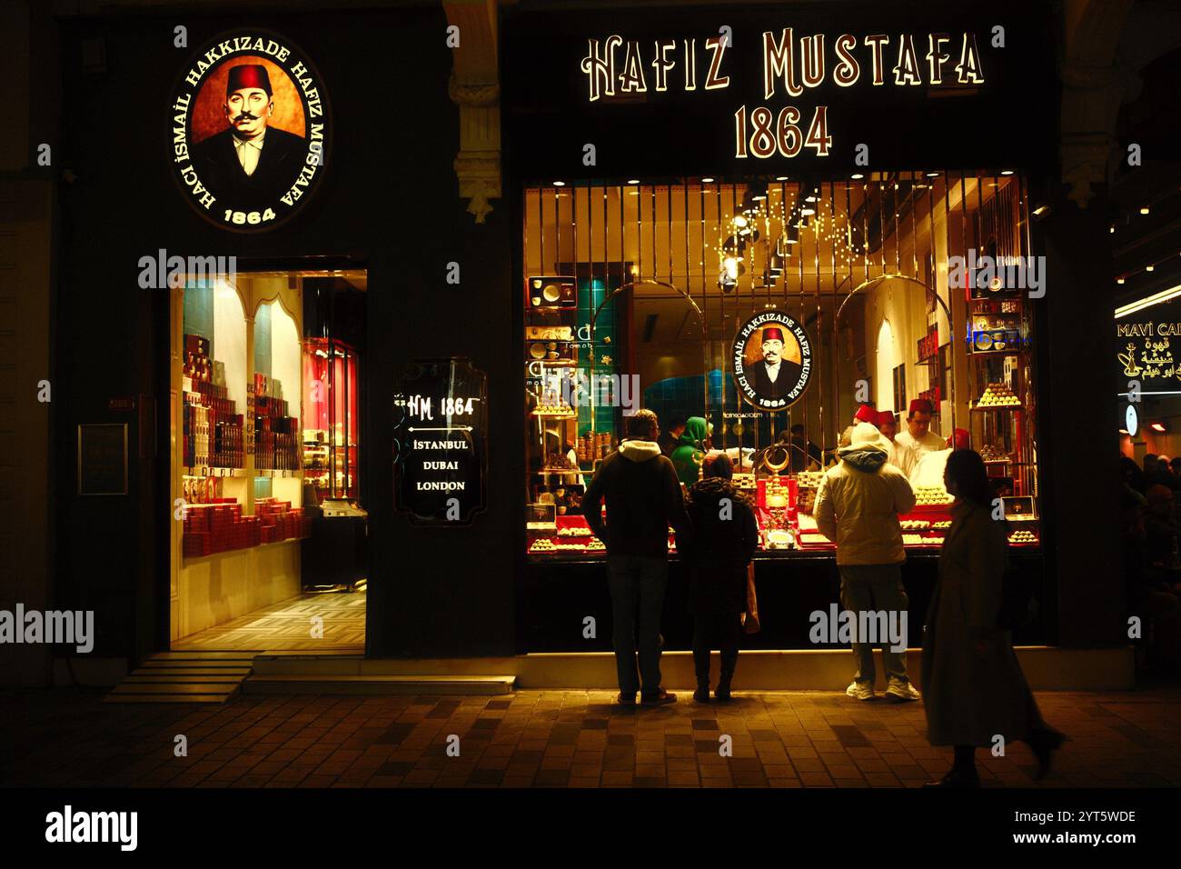 Istanbul, Turkey - 1 December 2024: The front view of Hafiz Mustafa ...