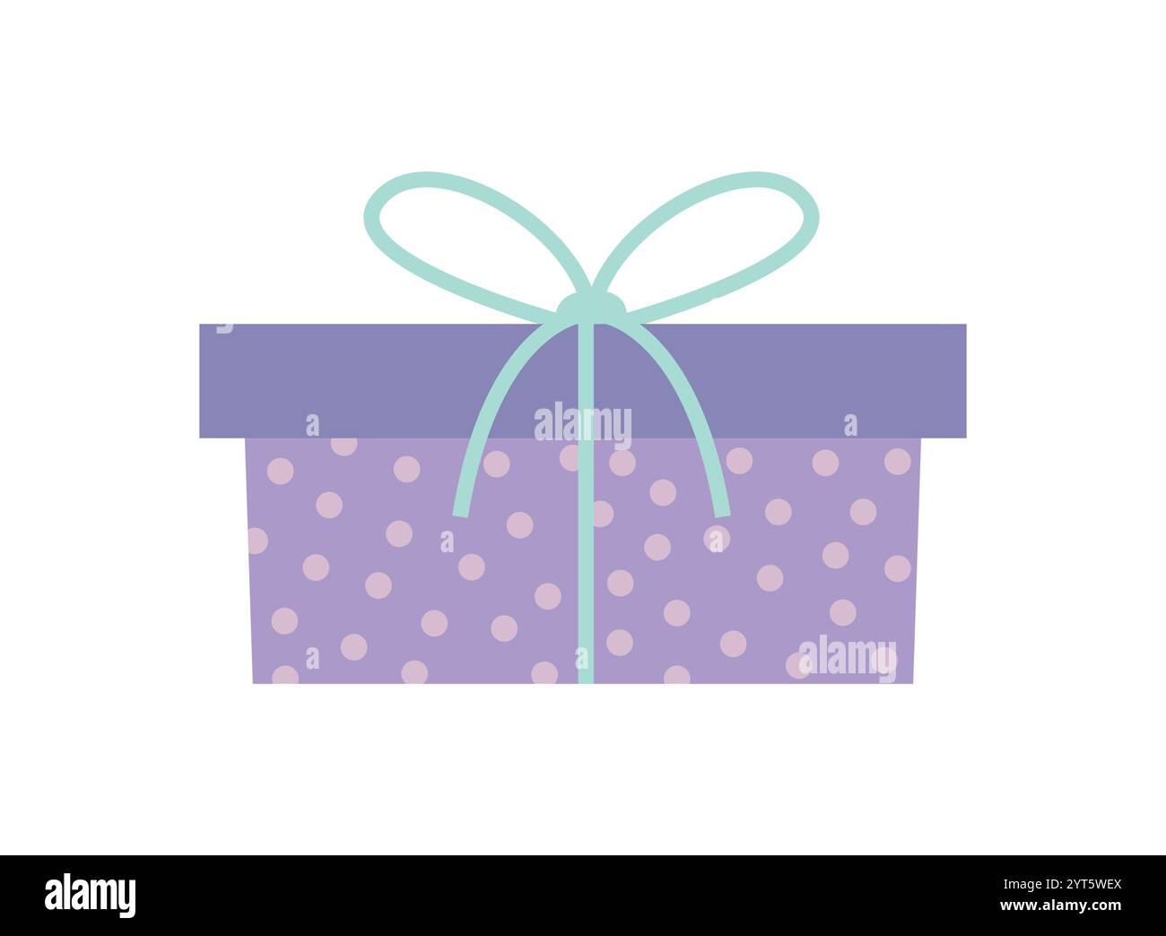 Purple gift box vector flat illustration Stock Vector Image & Art - Alamy