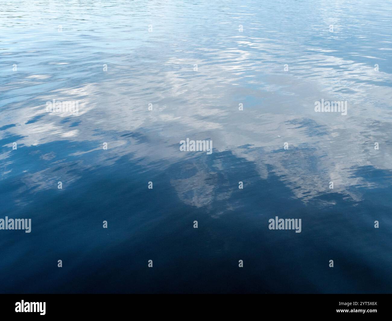 Amazon water surface with reflections. The photo was taken near Tefè ...