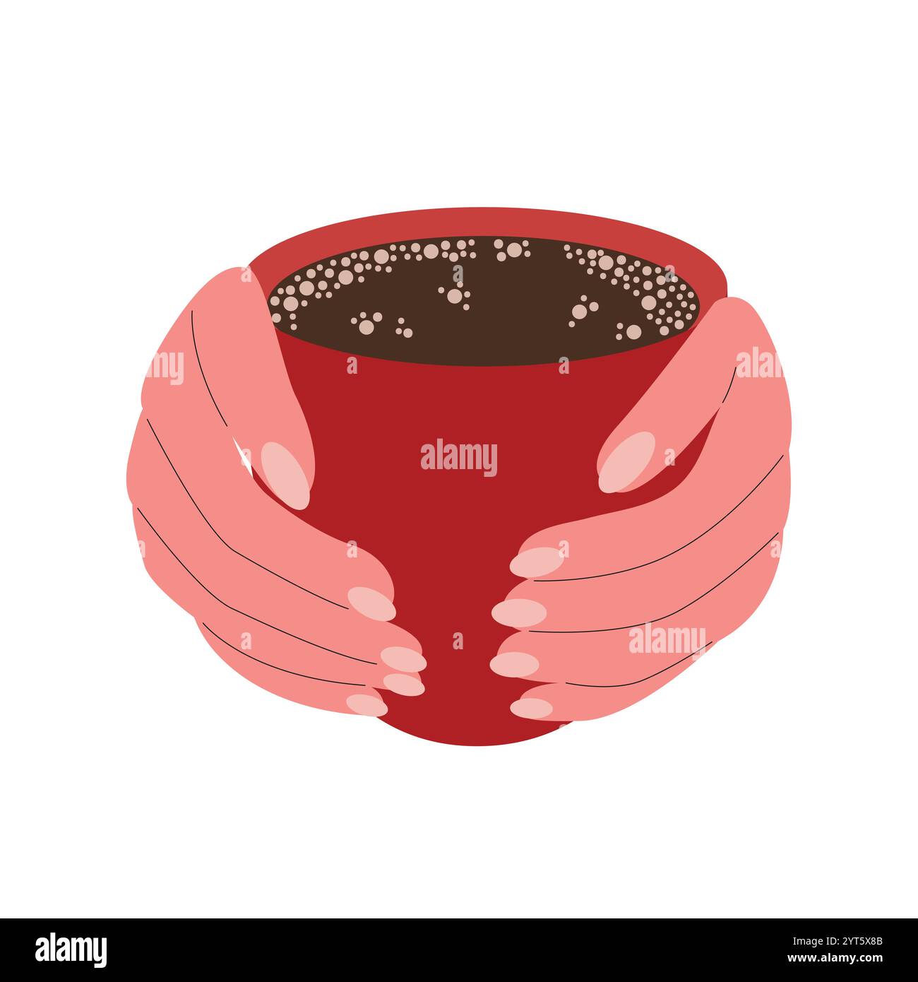 Hands hot chocolate Cut Out Stock Images & Pictures - Alamy