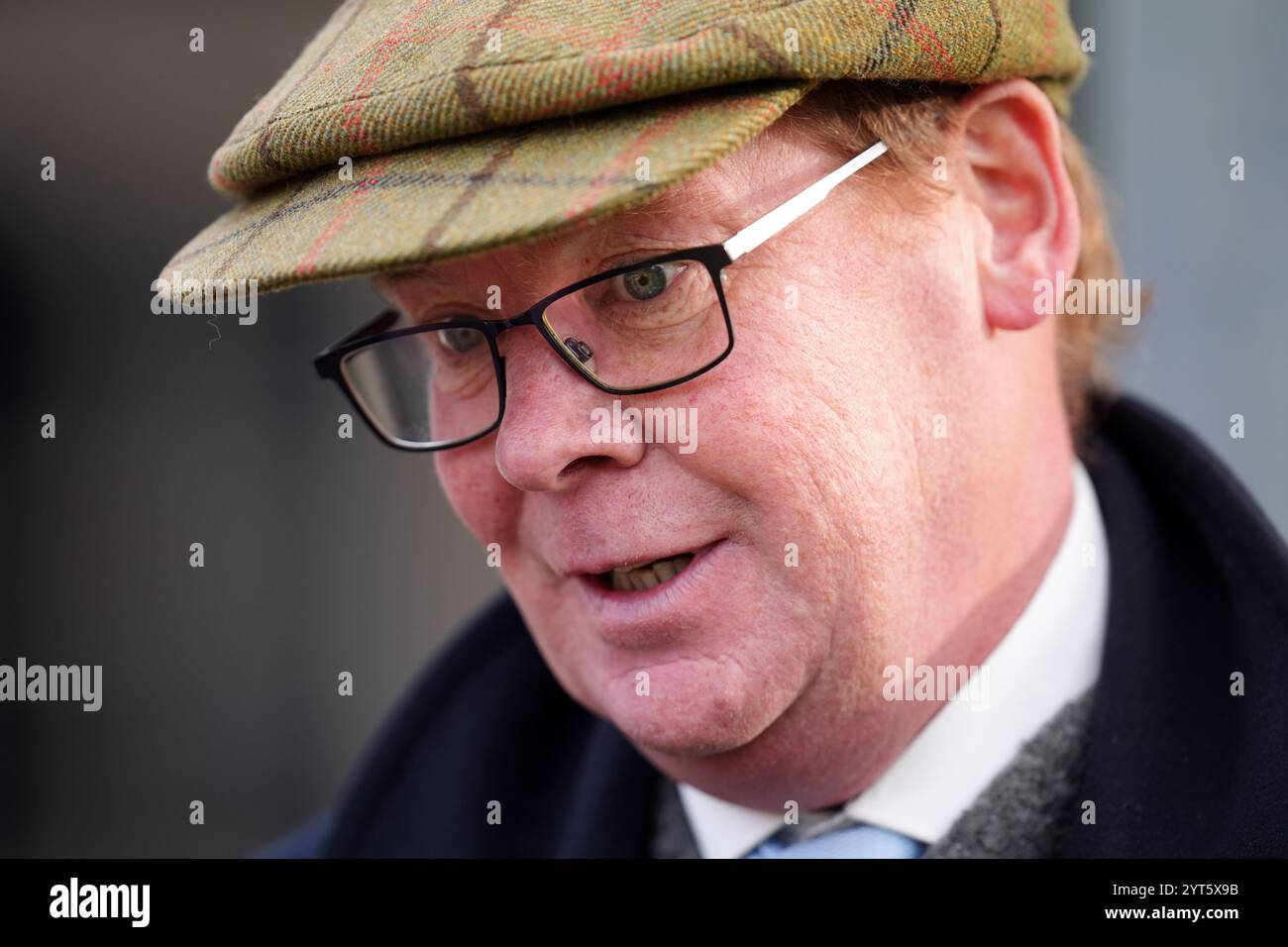 Trainer Tom Dascombe at Sandown Racecourse. Picture date: Friday ...