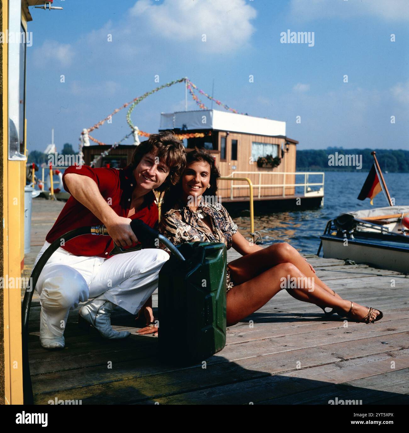 Sänger und Schauspieler Christian Anders mit der Schweizer ...