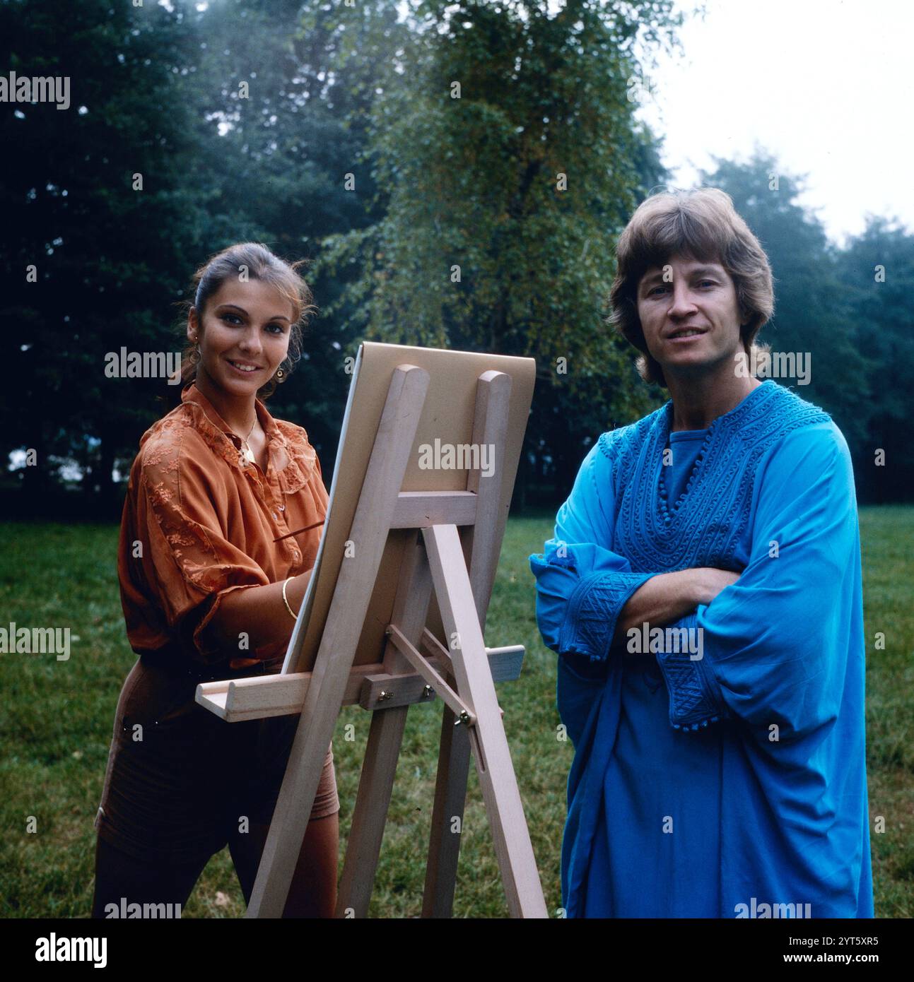 Sänger und Schauspieler Christian Anders mit der Schweizer ...