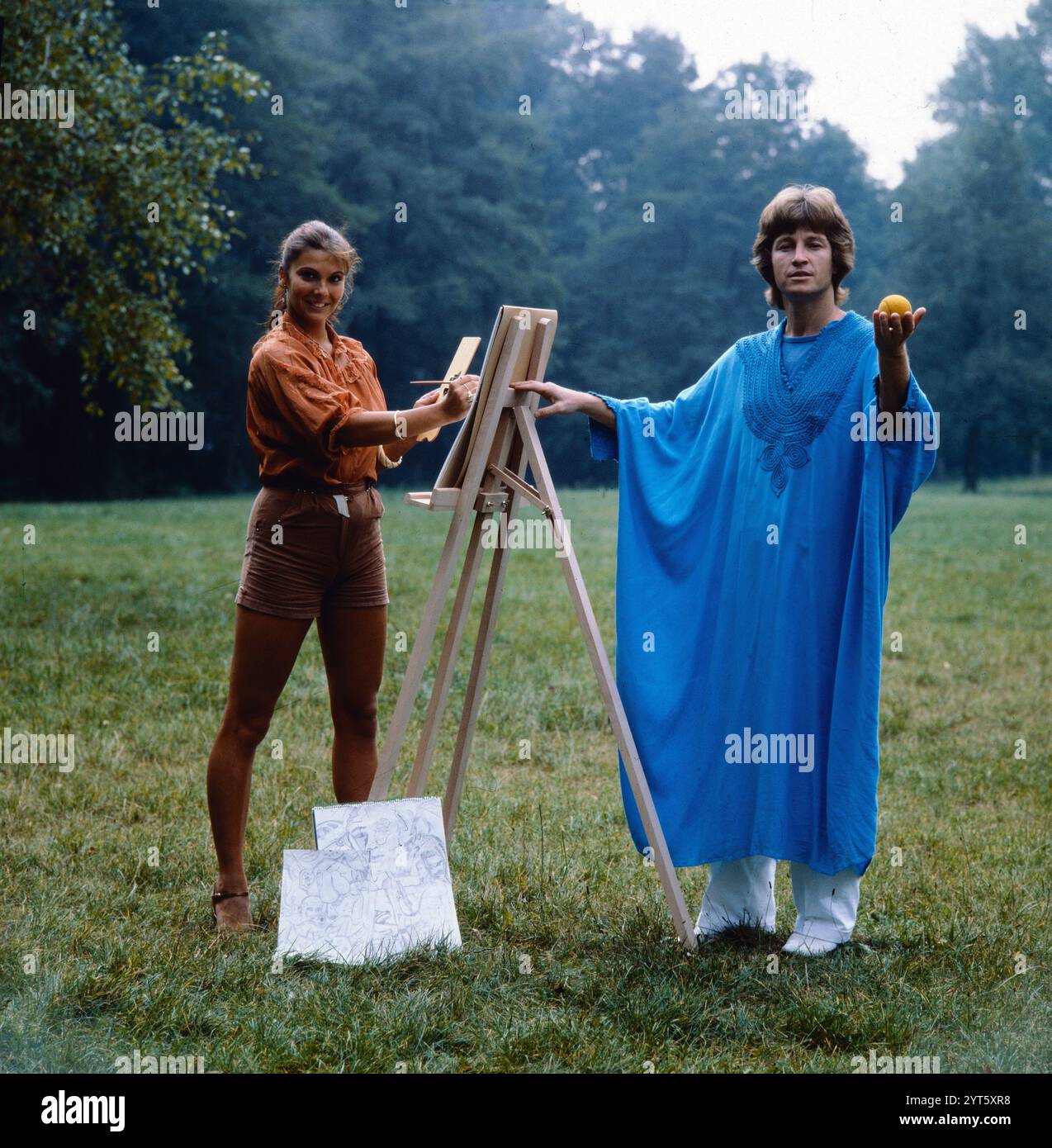 Sänger und Schauspieler Christian Anders mit der Schweizer ...