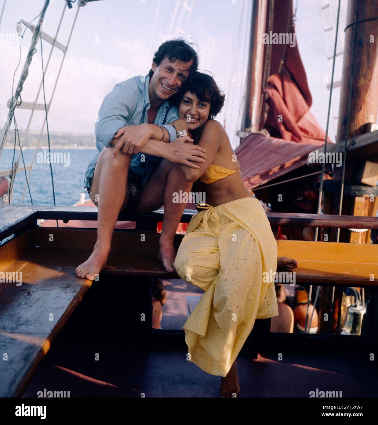 Michael Holm - Reise nach Südamerika (Barbados ?) in Begleitung einer Freundin, circa 1978, Bild ...