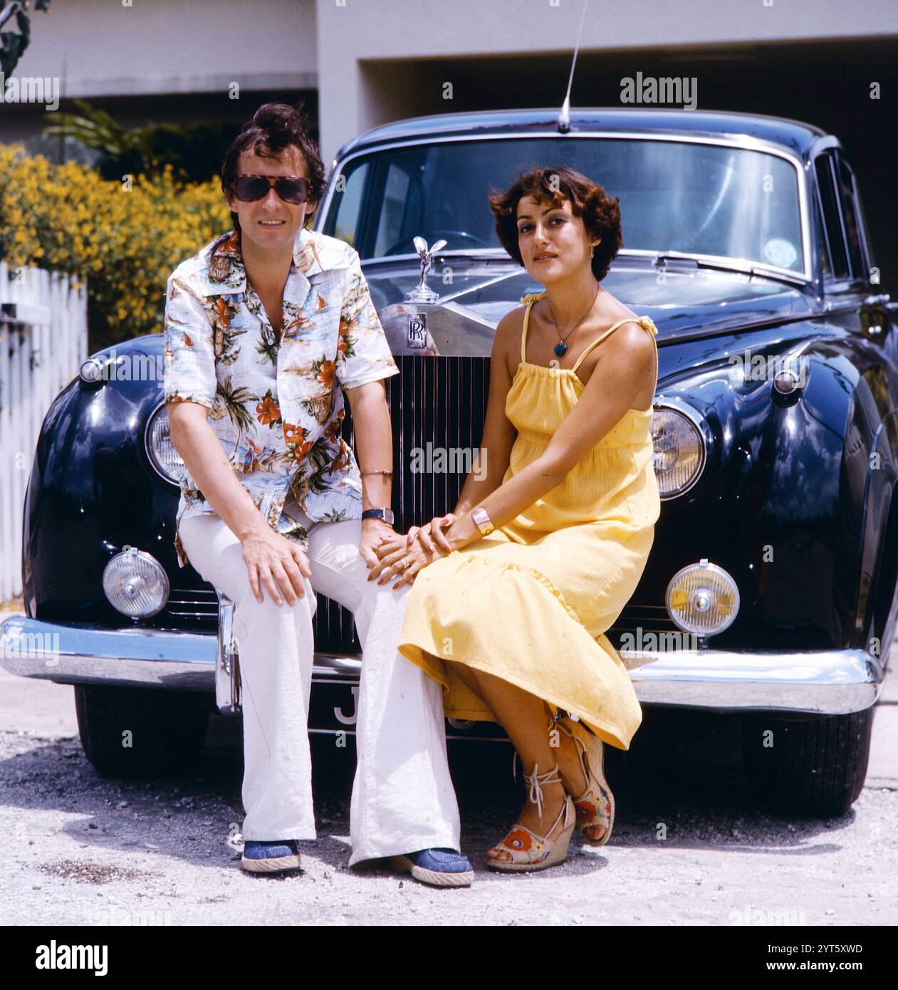 Michael Holm - Reise nach Südamerika (Barbados ?) in Begleitung einer Freundin, circa 1978, Bild ...