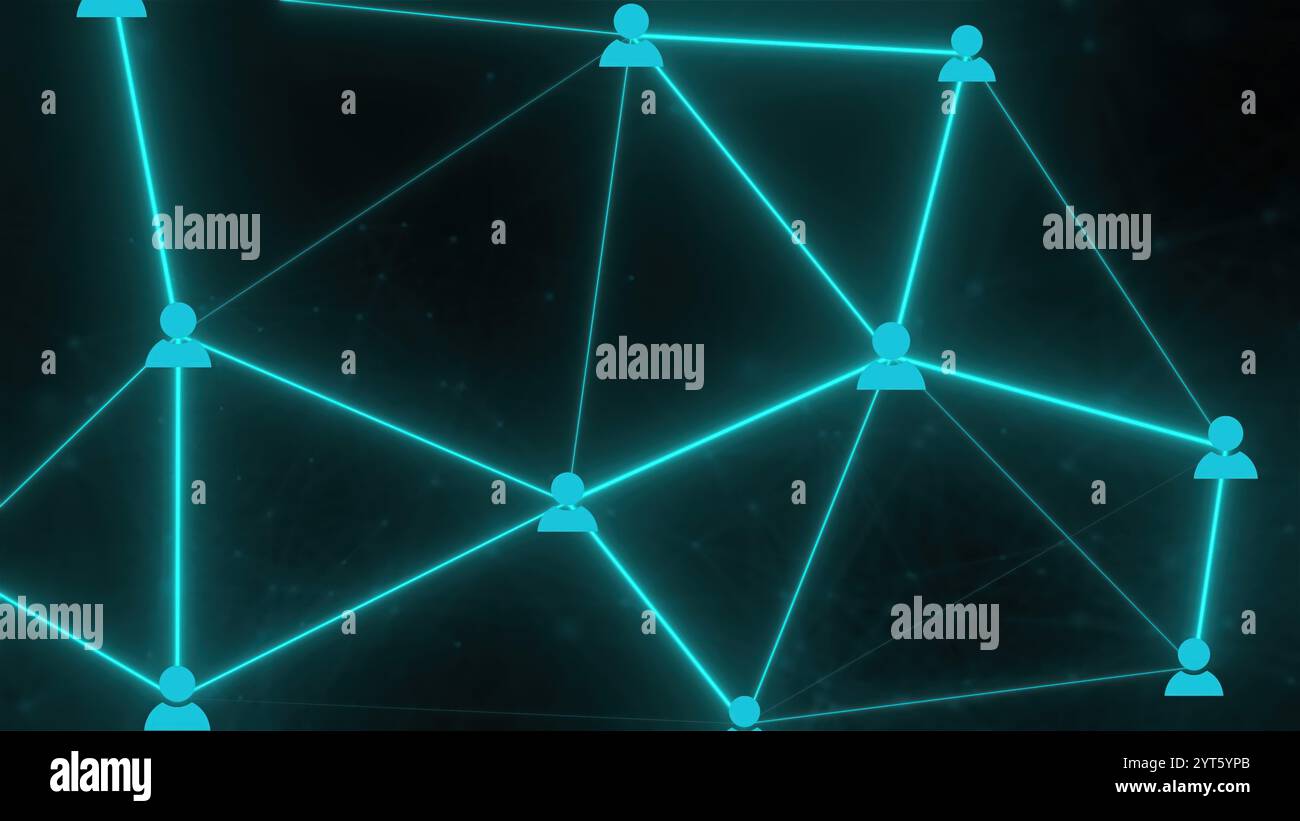 Animation user icons network connections hi-res stock photography and ...