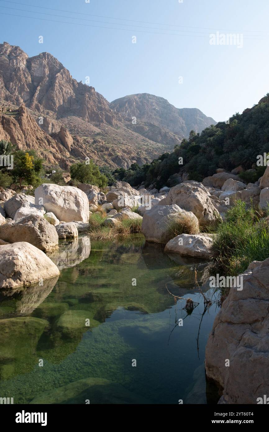 Photo of Wadi Tiwi oasis in Oman Stock Photo - Alamy