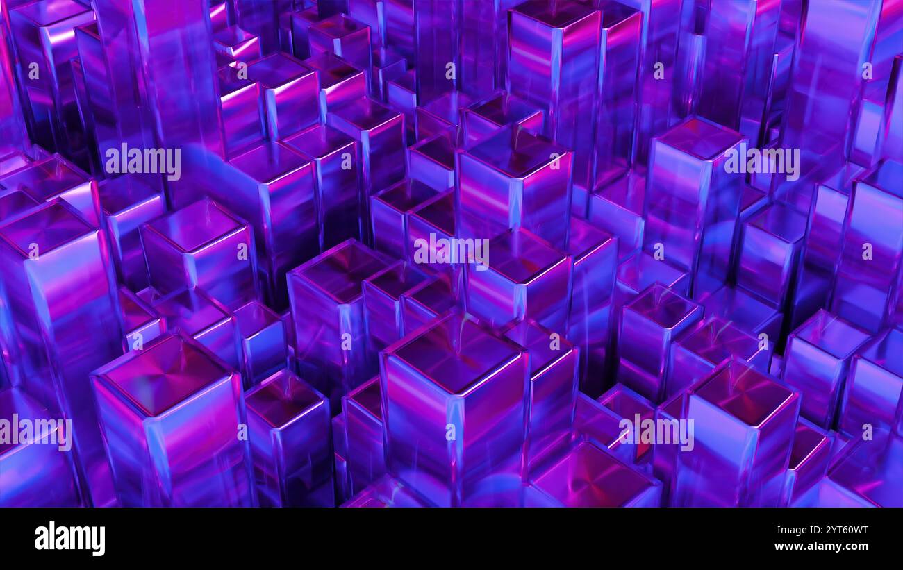 Waves of Rectangles. Computer generated Stock Photo - Alamy