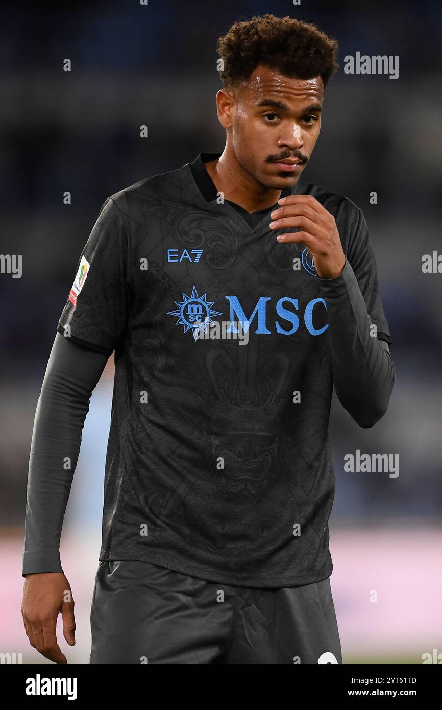 Cyril Ngonge of SSC Napoli during the Italy cup football match between ...