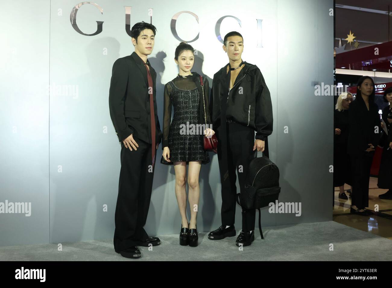 TAIPEI, CHINA - DECEMBER 6, 2024 - Actor Huai Yun Zhan and actress Tzu ...