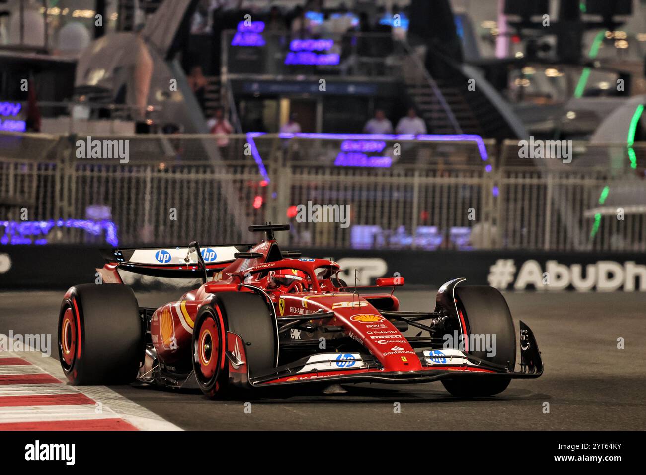 Abu Dhabi. 06th Dec, 2024. Charles Leclerc (MON) Ferrari SF-24. 06.12.2024. Formula 1 World ...