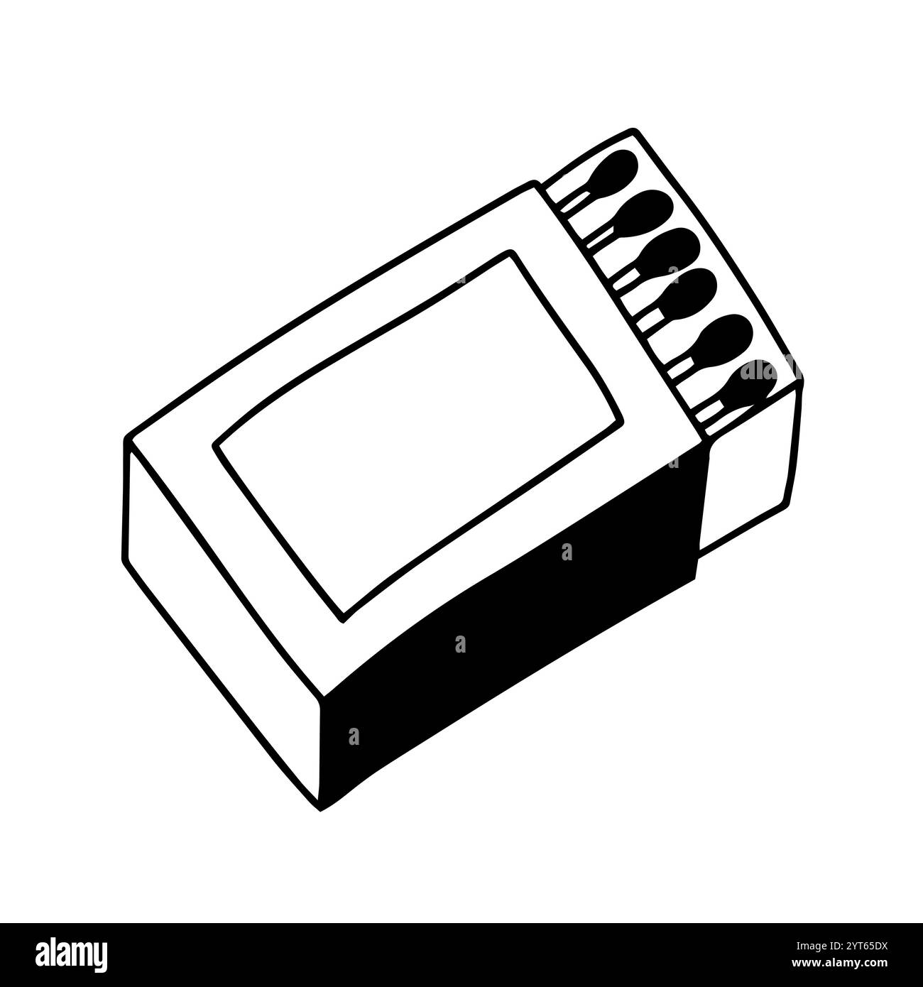 Hand drawn box of matches vector doodle sketch Stock Vector Image & Art ...