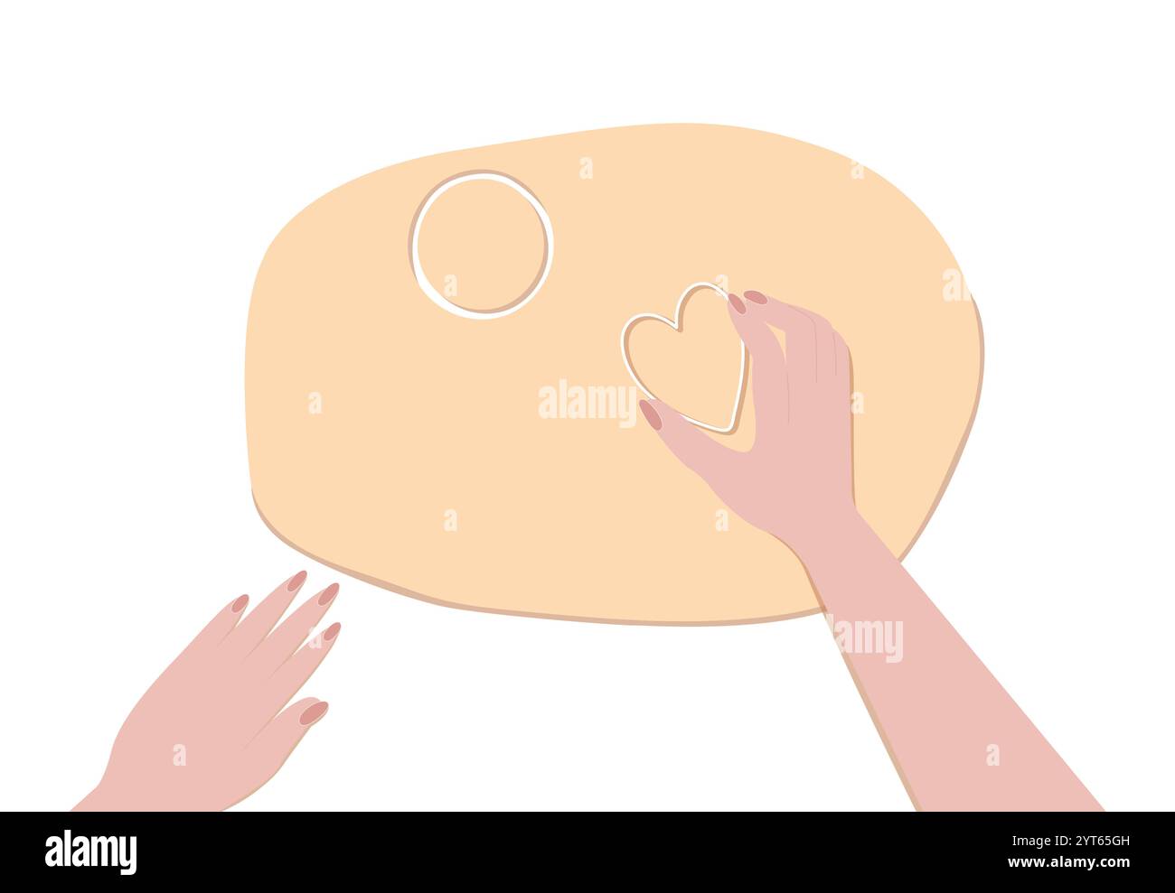 Top view sweet christmas Stock Vector Images - Alamy