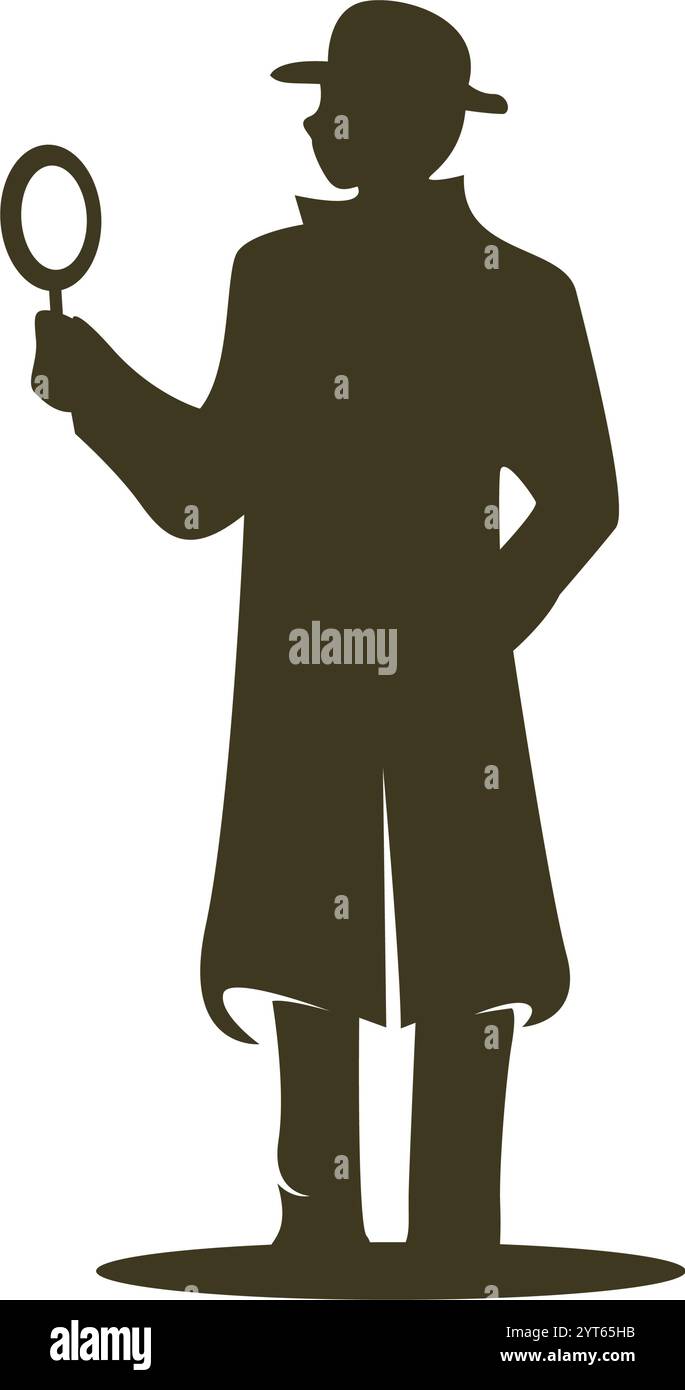 Detective logo icon design template Stock Vector Image & Art - Alamy