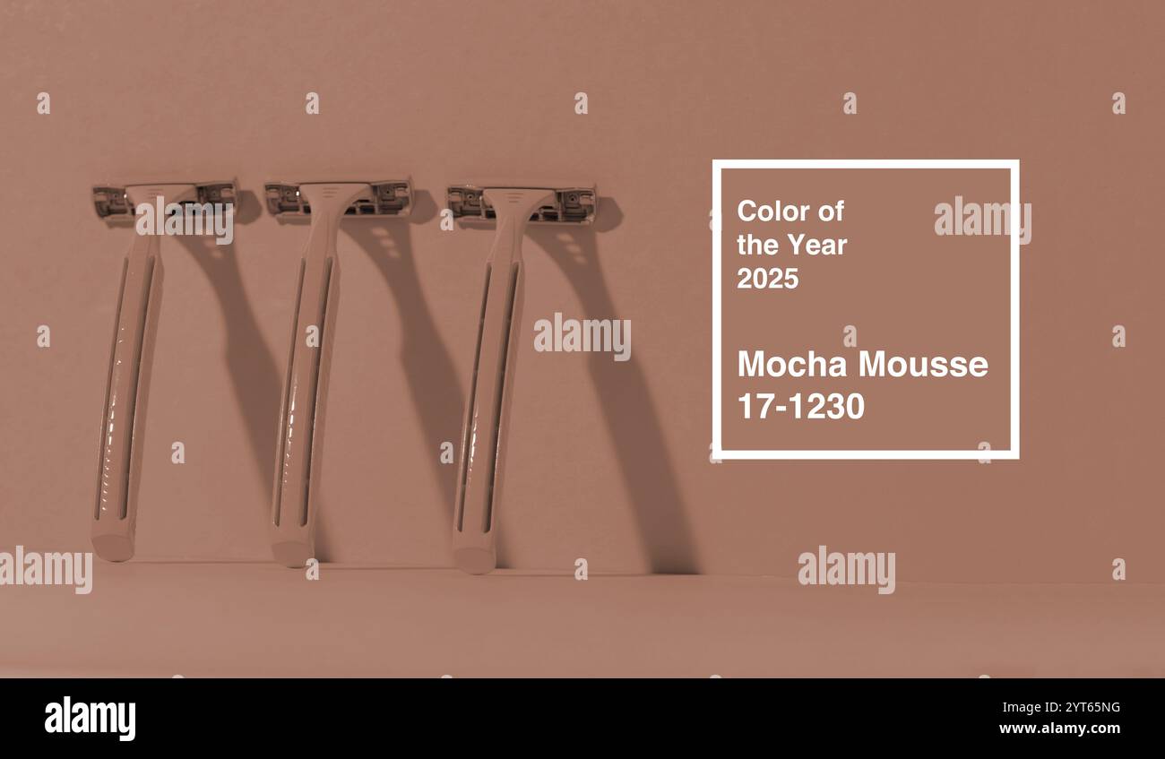 Color of the year 2025 showcases mocha mousse in a minimalistic design ...