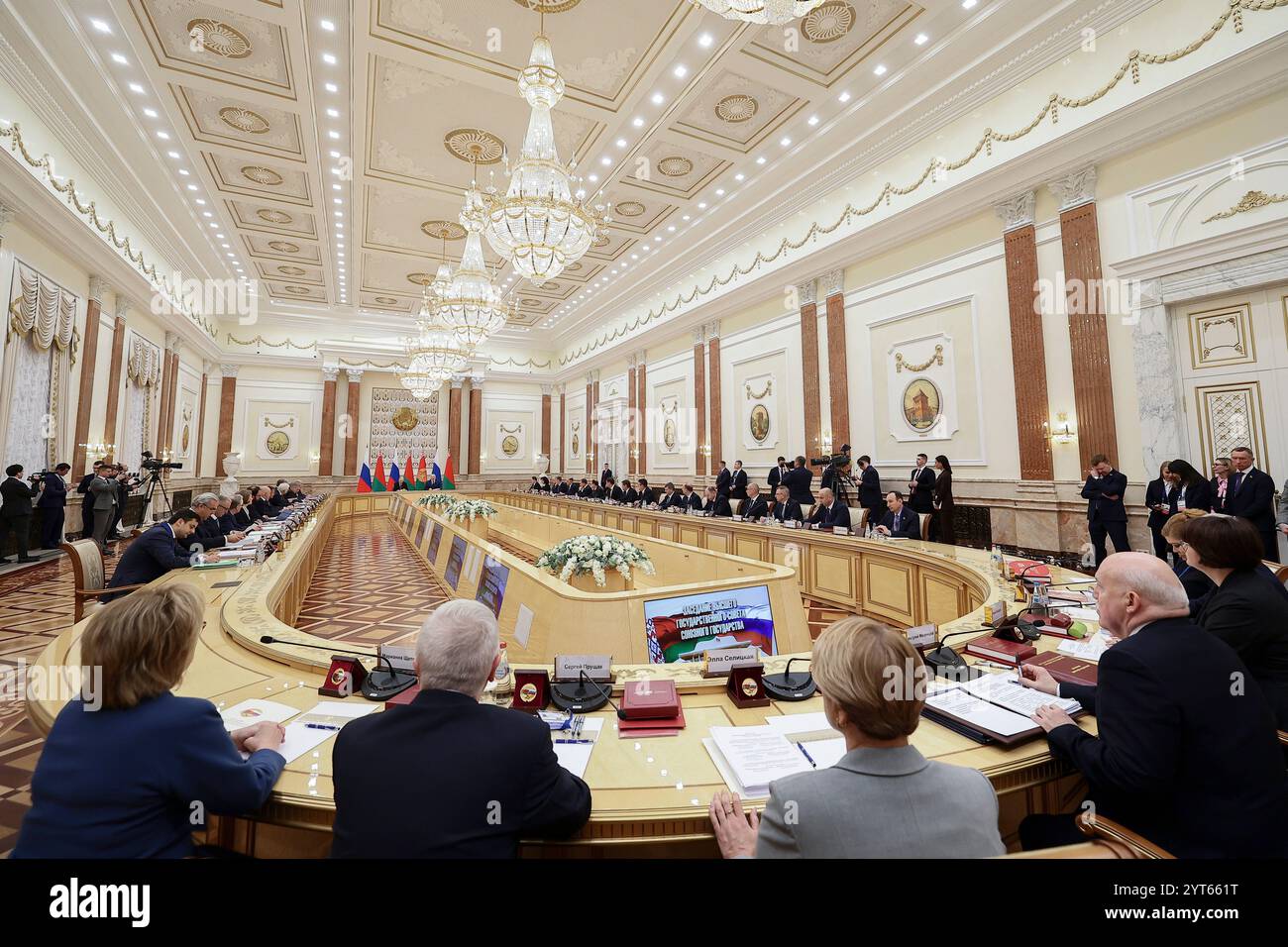 Russian President Vladimir Putin and Belarusian President Alexander ...