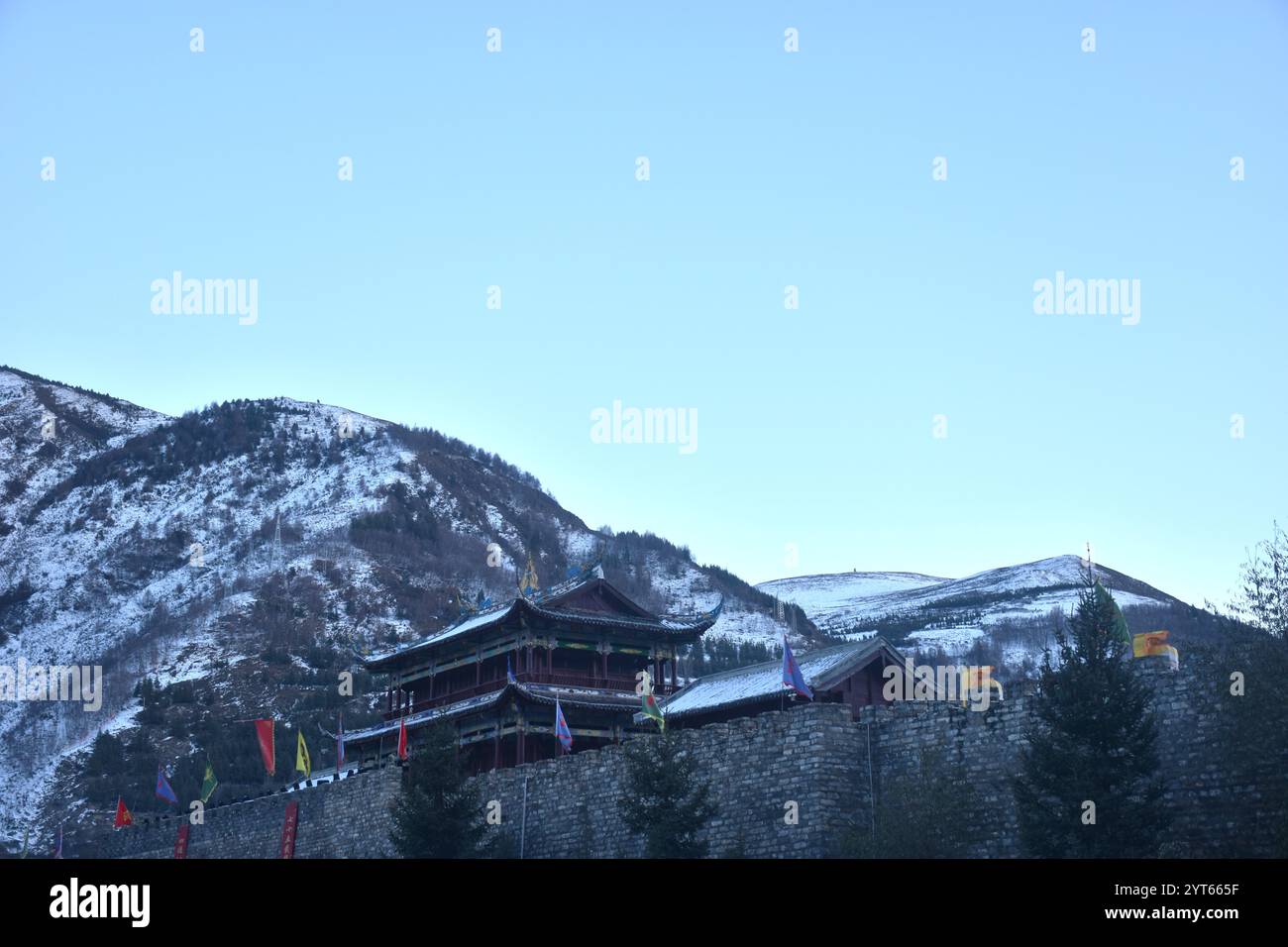 Dujiangyan, Sichuan, China November 30, 2024 : Songpan ancient town ...