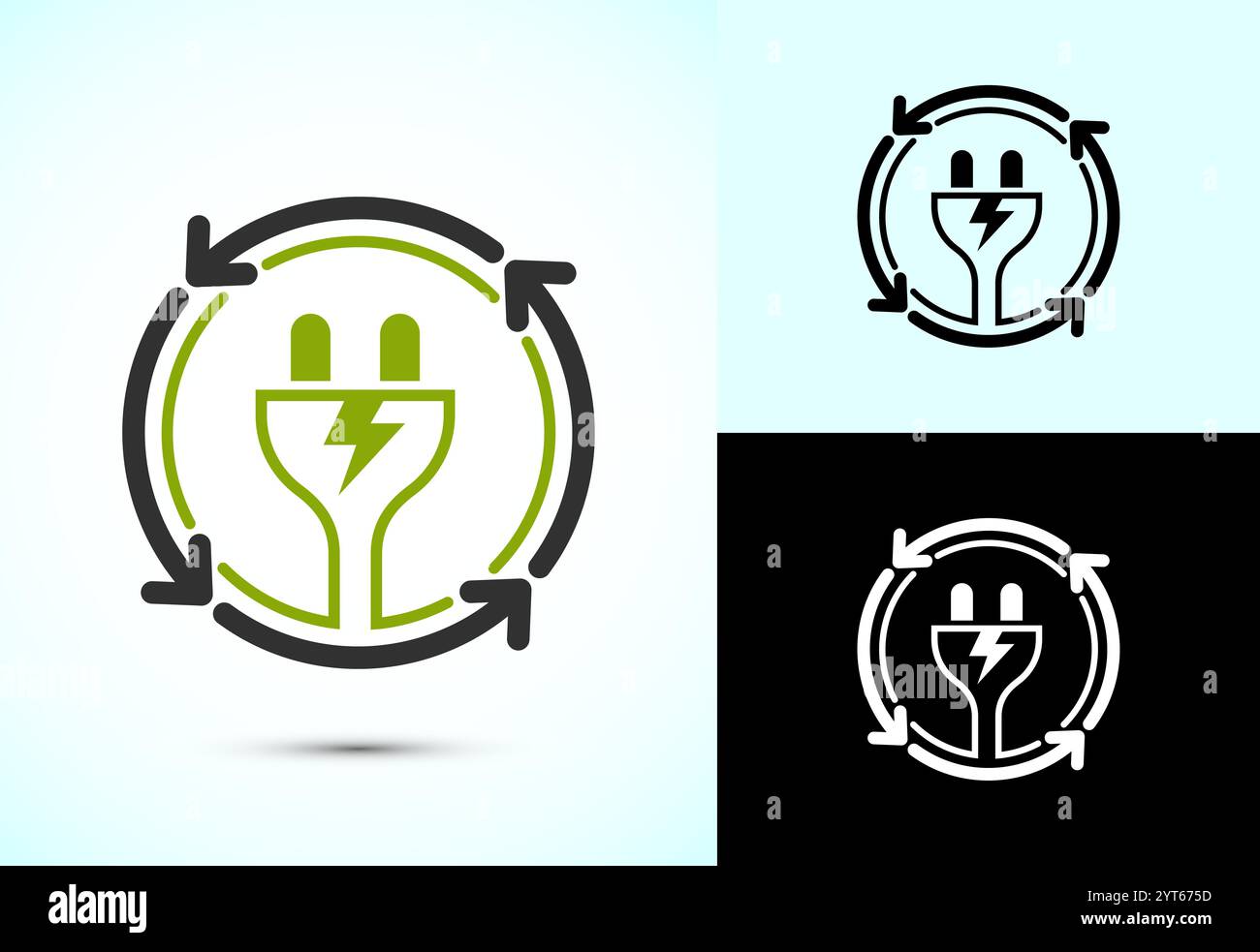 Renewable energy icon design illustration. Renewable power sign symbol ...