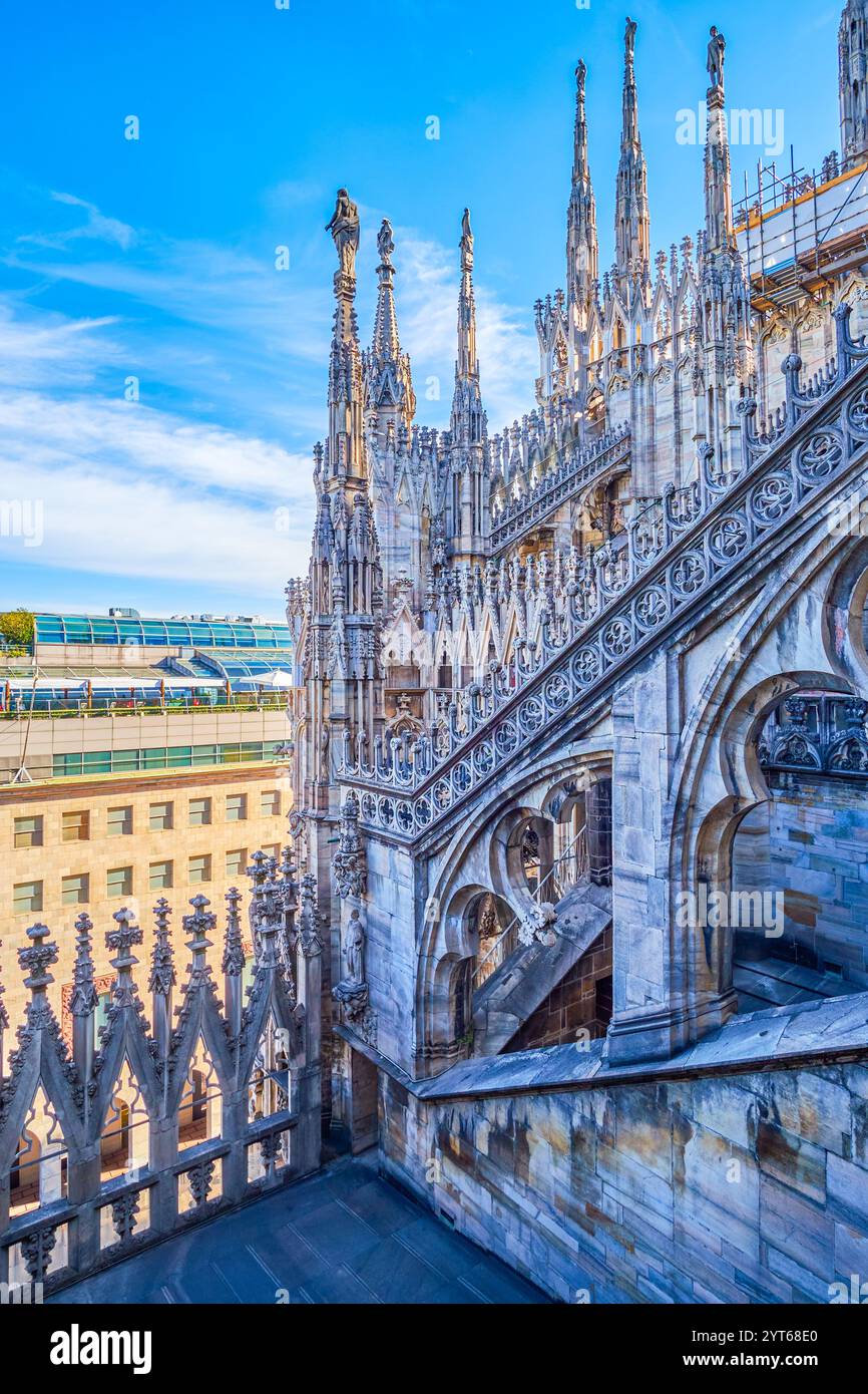 The roof of Milan Cathedral is a stunning display of Gothic ...