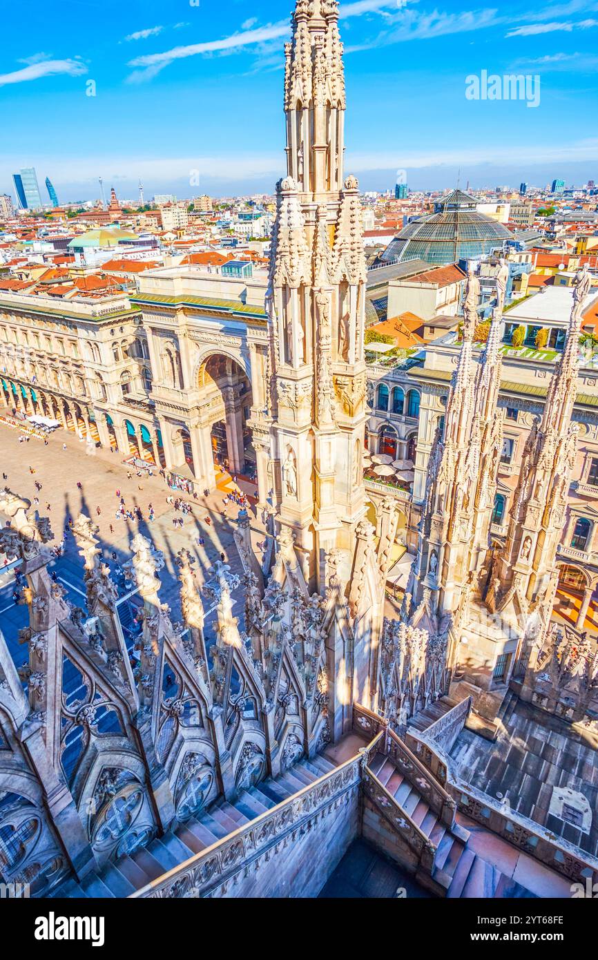 The roof of Milan Cathedral is a stunning display of Gothic ...