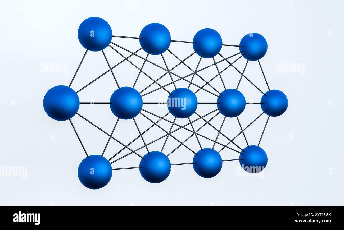 Connected Spheres Abstract Design Model Network Connected Spheres Abstract Design Model