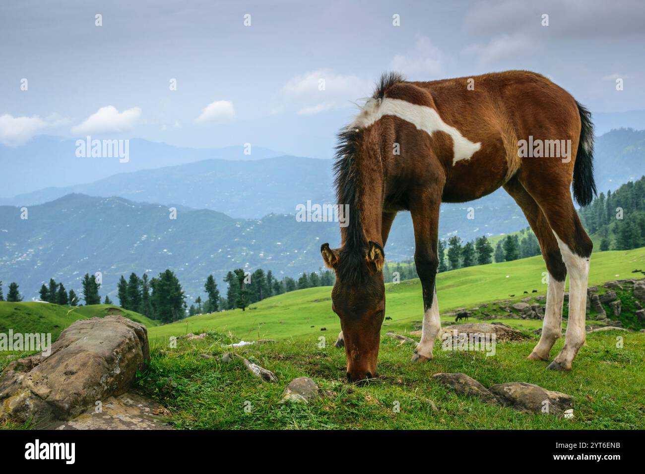 Ganga Choti: A Scenic Mountain Peak in the Heart of Azad Kashmir Stock ...