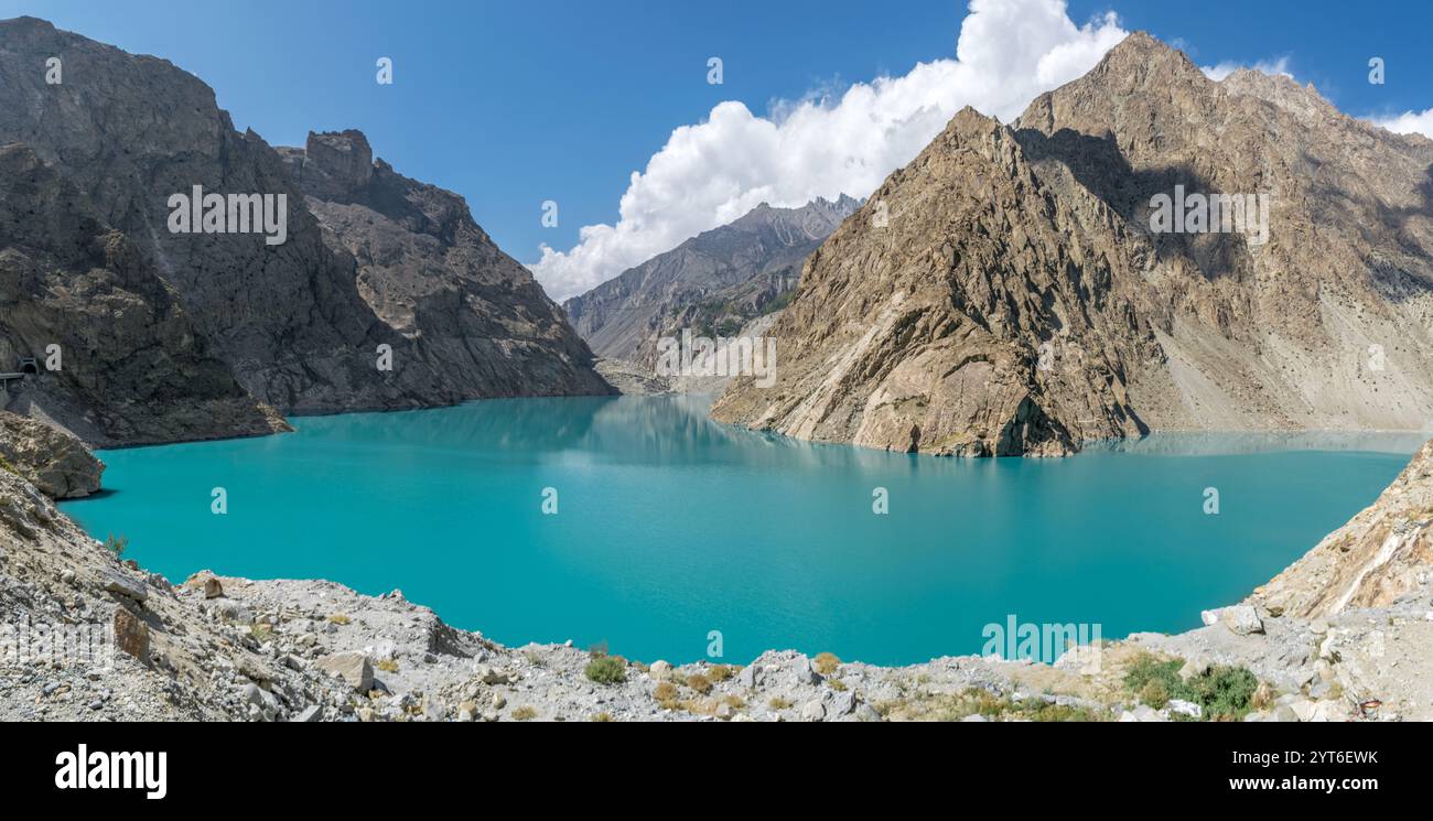 Panoramic View of Attabad Lake: A Mesmerizing Turquoise Gem in Hunza ...