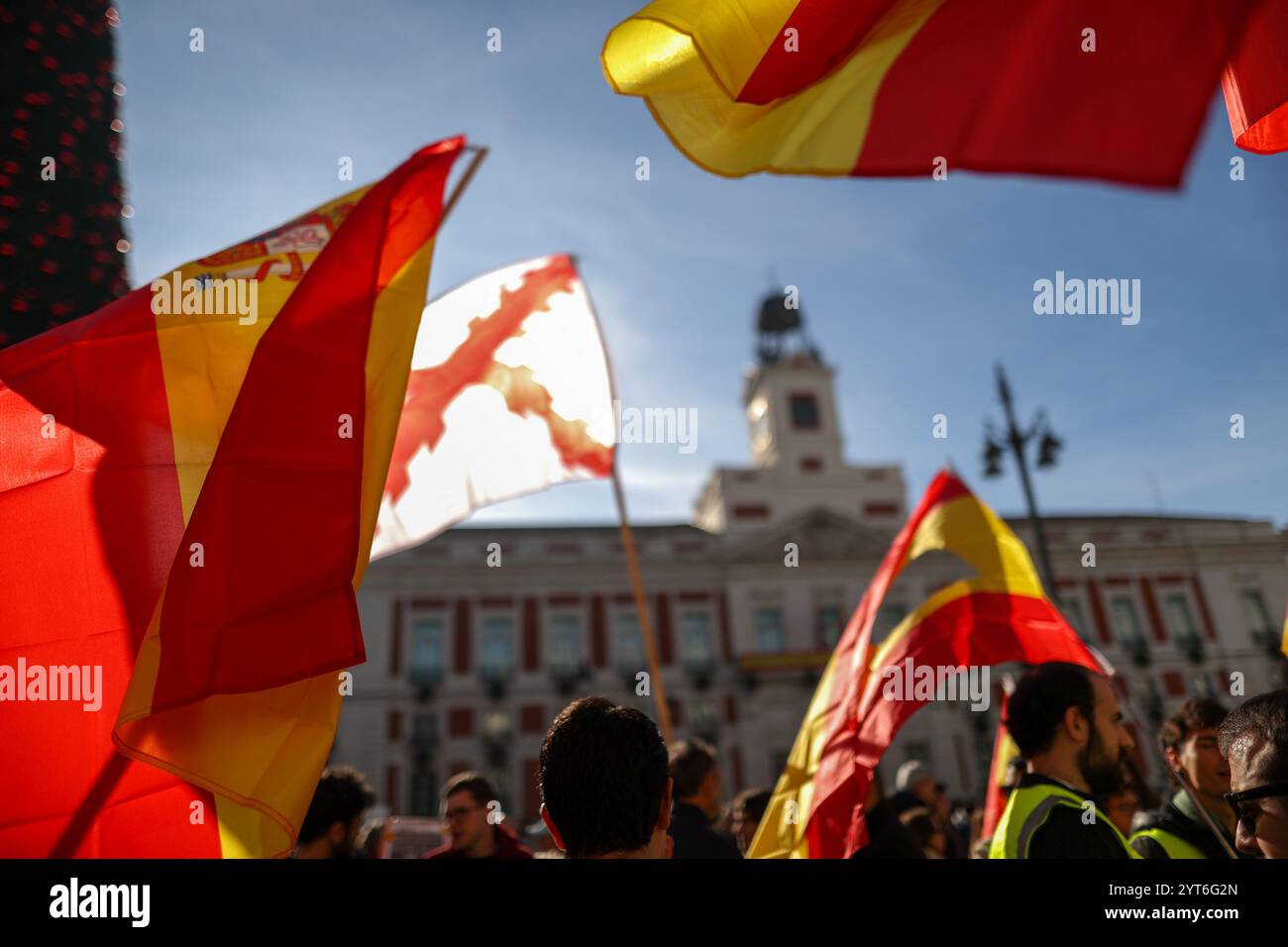 Madrid, Spain. 06th Dec, 2024. during a demonstration organised by far ...