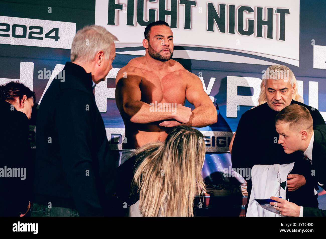 Sofia, Bulgaria Arena Sofia 07 December 2024 Kubrat Pulev and Mahmoud ...