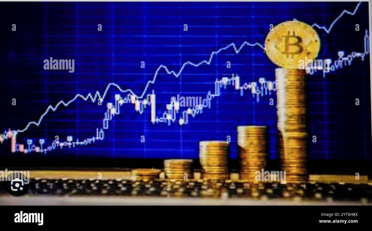 Bitcoin chart showing progress Stock Photo - Alamy Bitcoin chart showing progress Stock Photo - Alamy