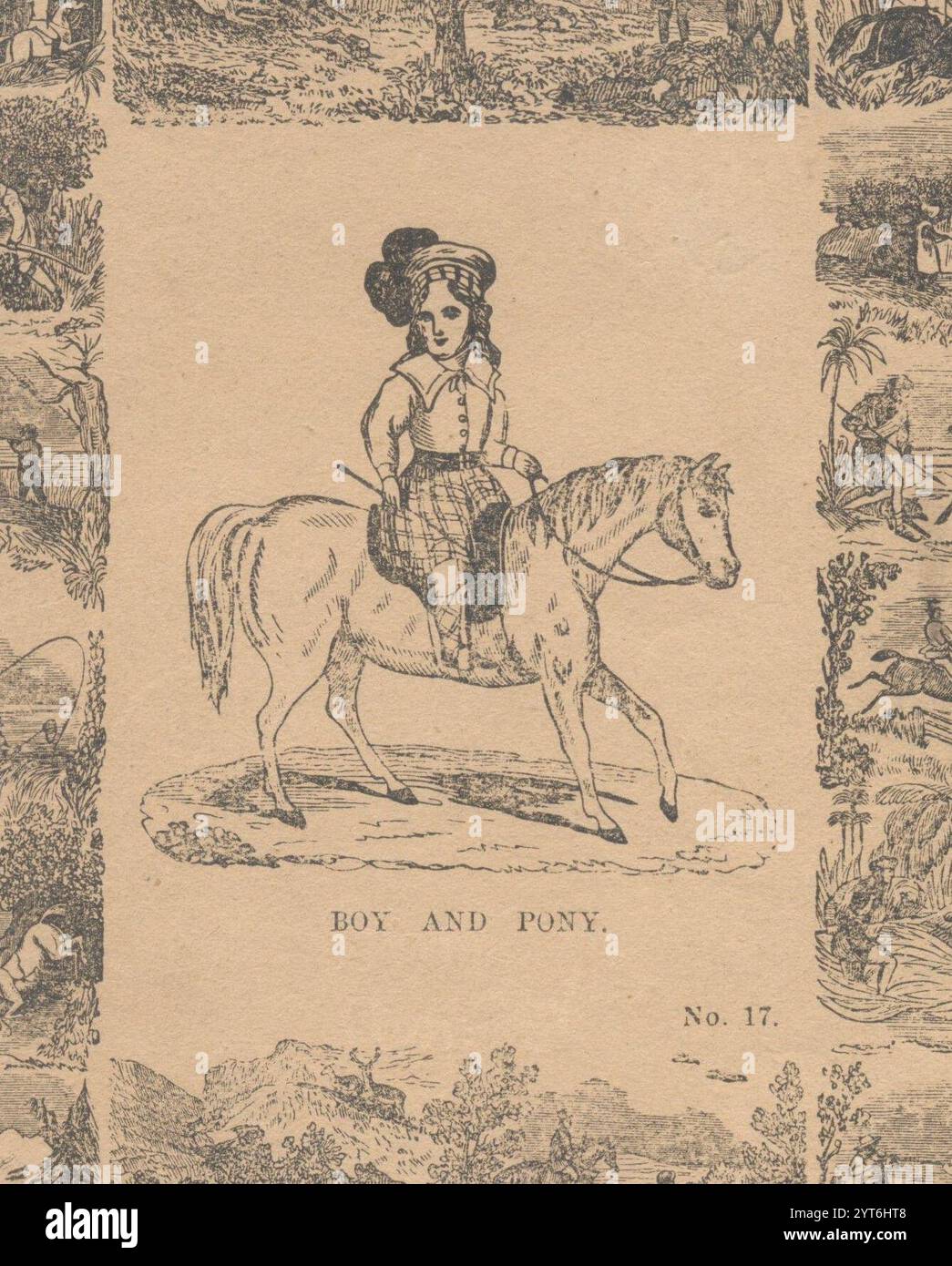 Front cover of copybook Boy and Pony belonging to John May 19th March ...